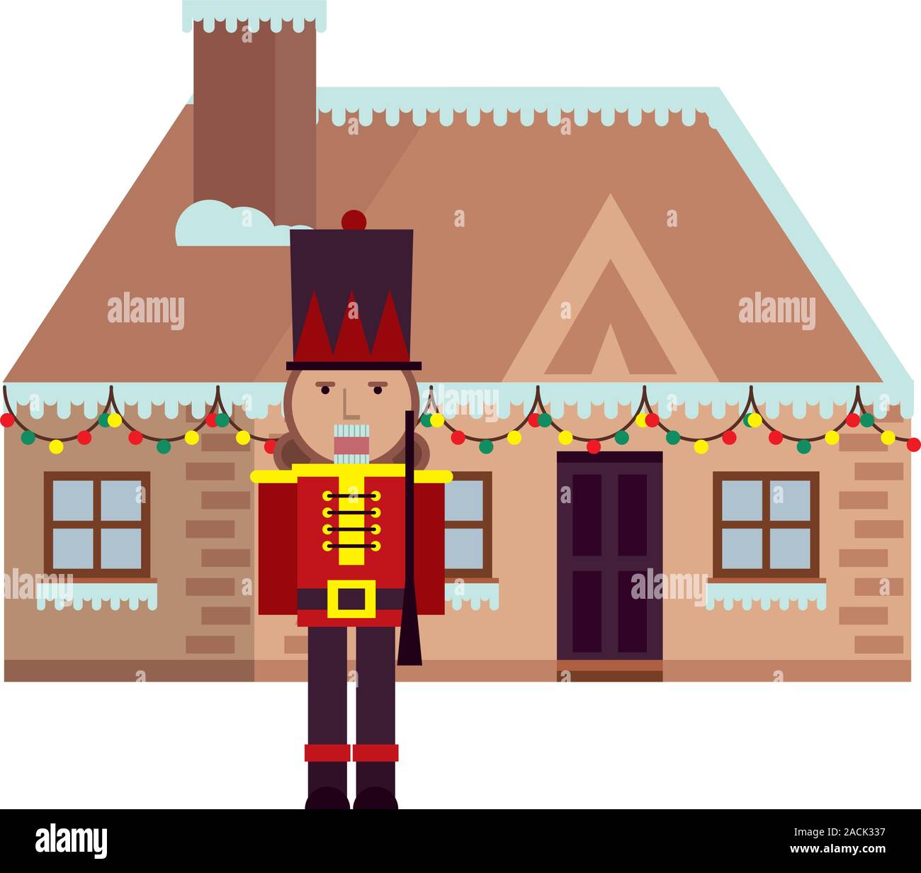 Nutcracker soldier window Stock Vector Images - Alamy