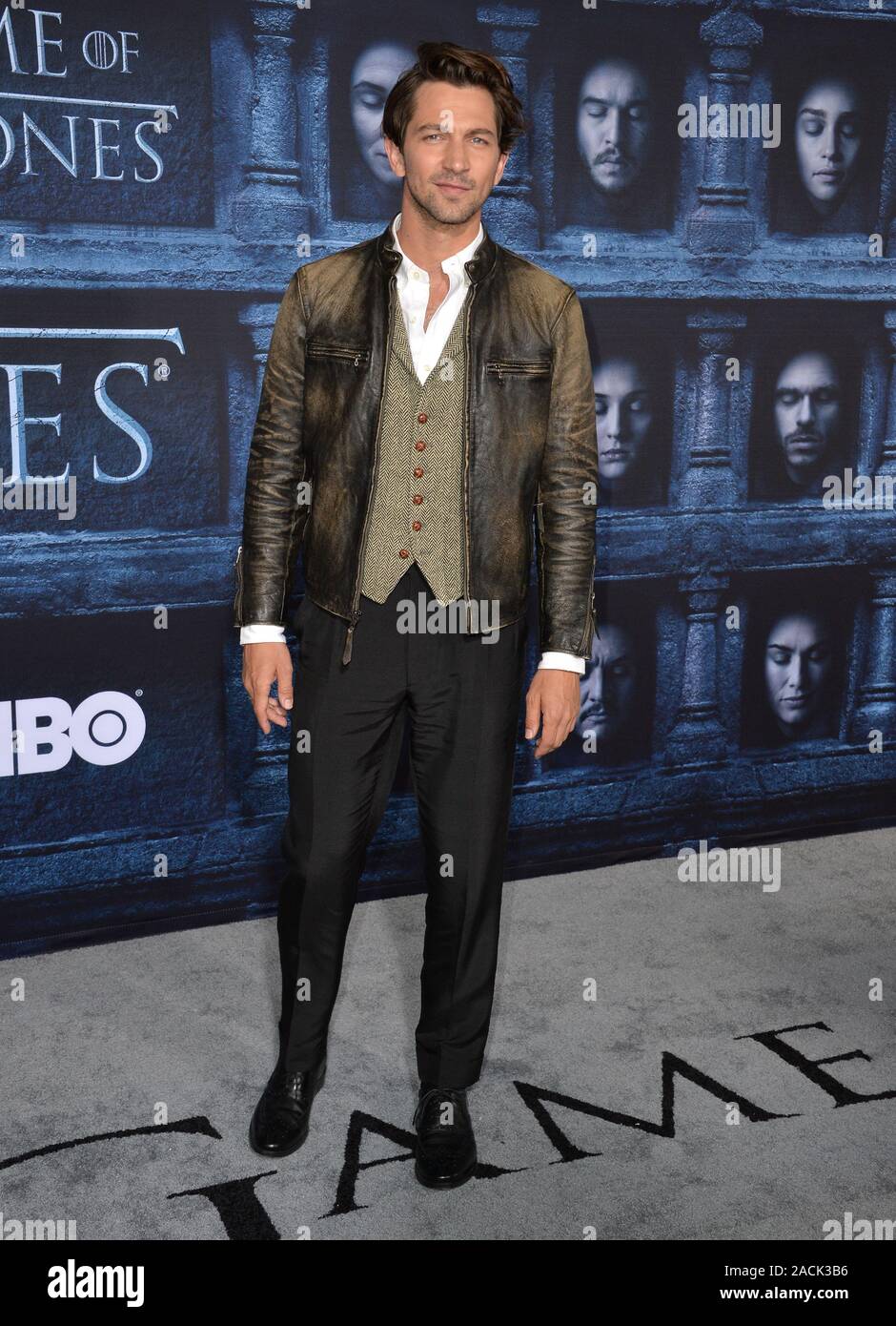 LOS ANGELES, CA. April 10, 2016: Actor Michiel Huisman at the season 6 ...