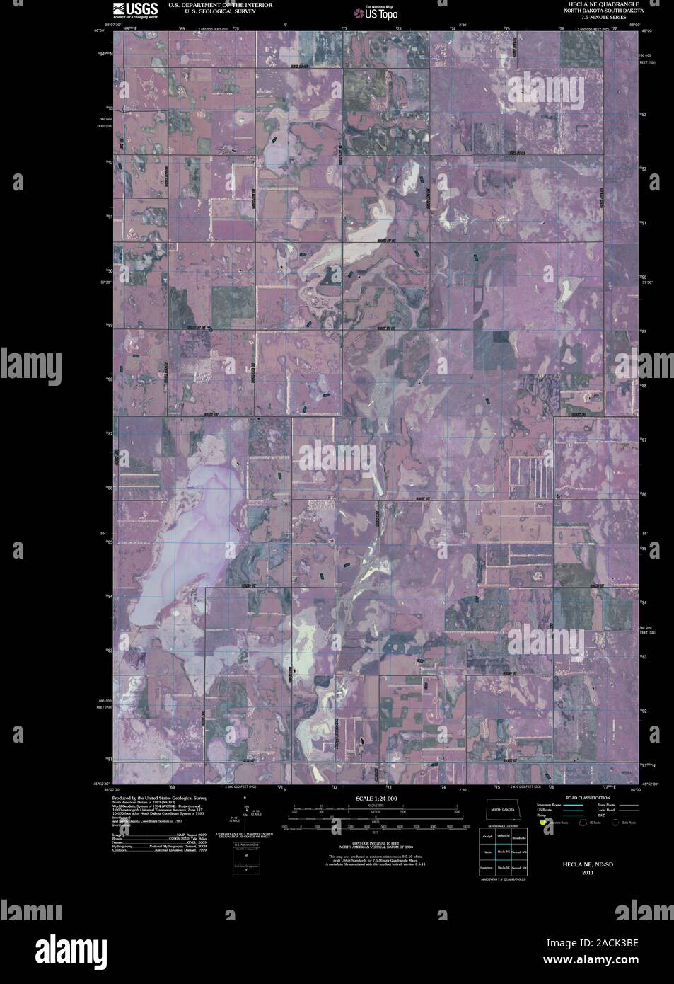 Map of hecla hi-res stock photography and images - Alamy