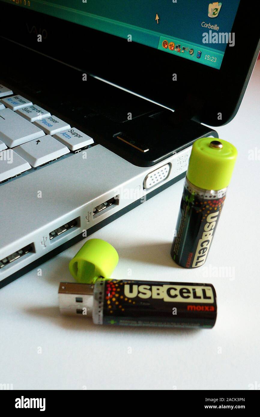 USB batteries. These rechargeable batteries are charged by plugging ...