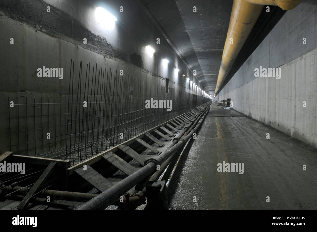 Marmaray railway tunnel. This is part of the Marmaray project to build ...
