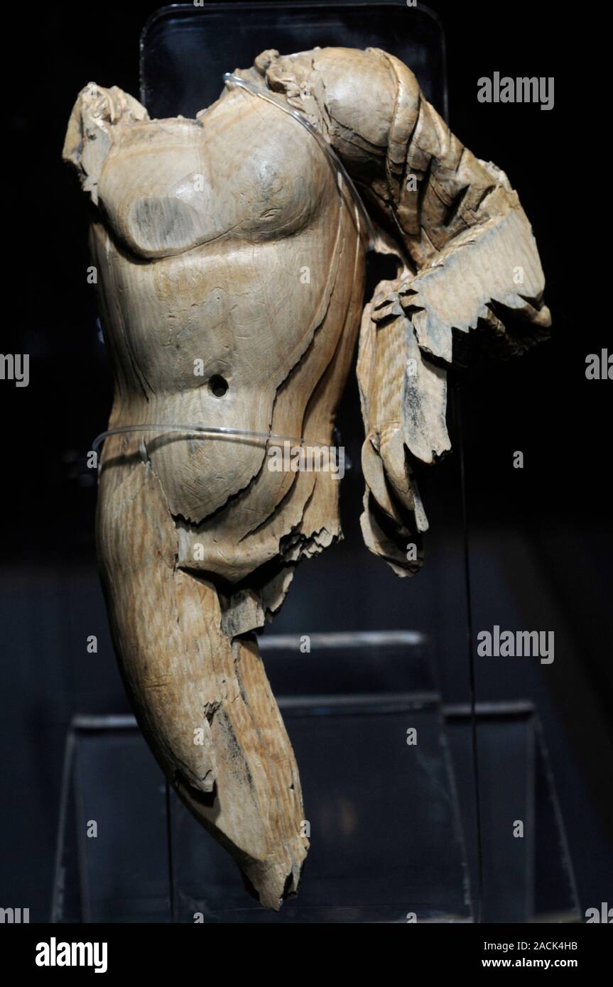 Ancient Byzantine ivory figure. The remains of this 2nd-century ivory ...