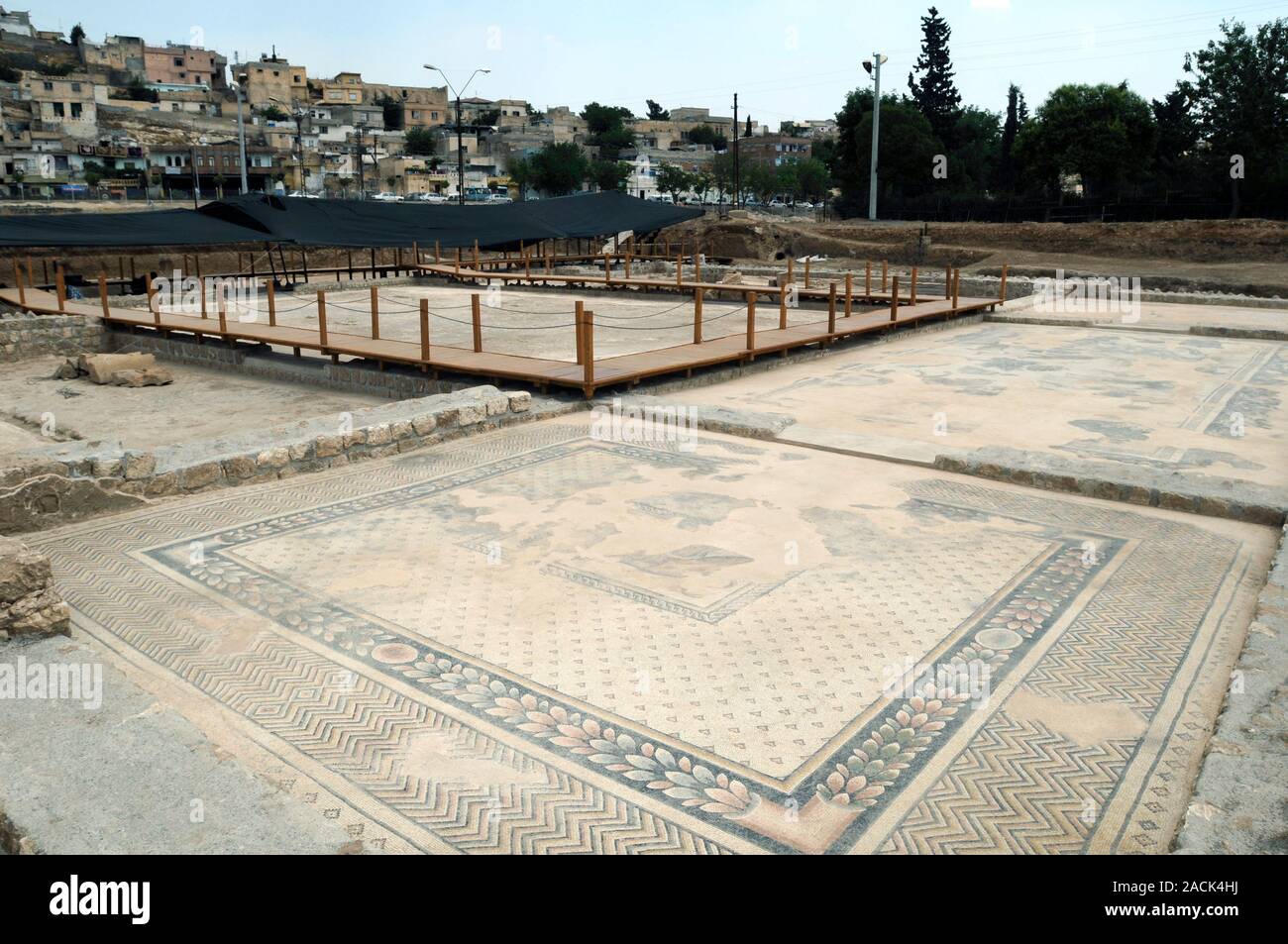 Byzantine mosaics. These mosaics were built in the ancient city of ...