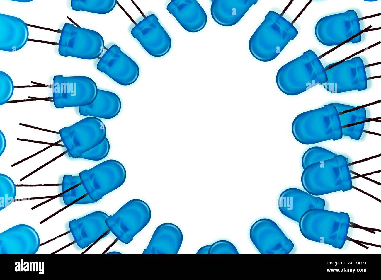 Coloured LEDs (light emitting diodes), computer artwork Stock Photo - Alamy