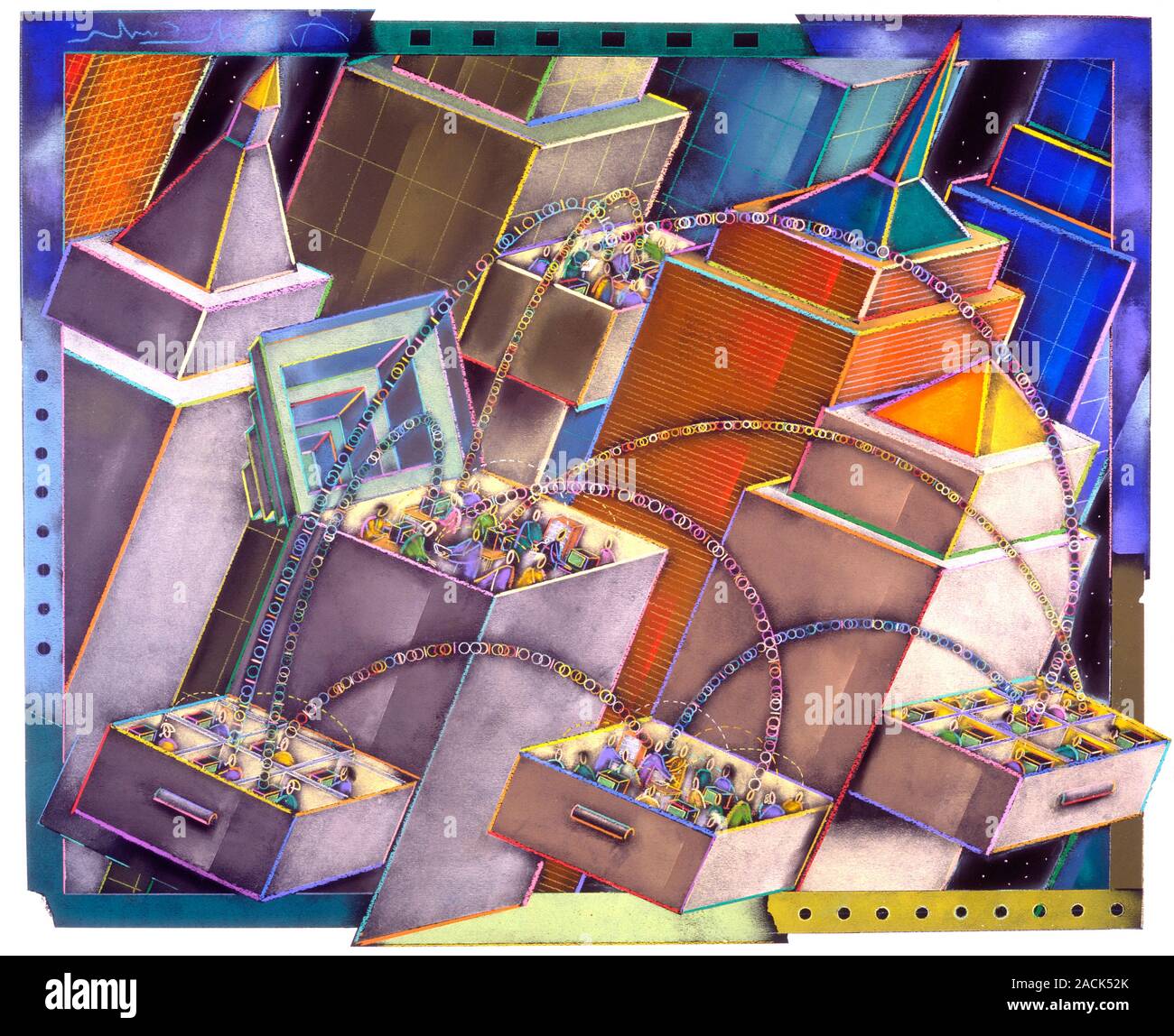 Office working, conceptual image Stock Photo - Alamy