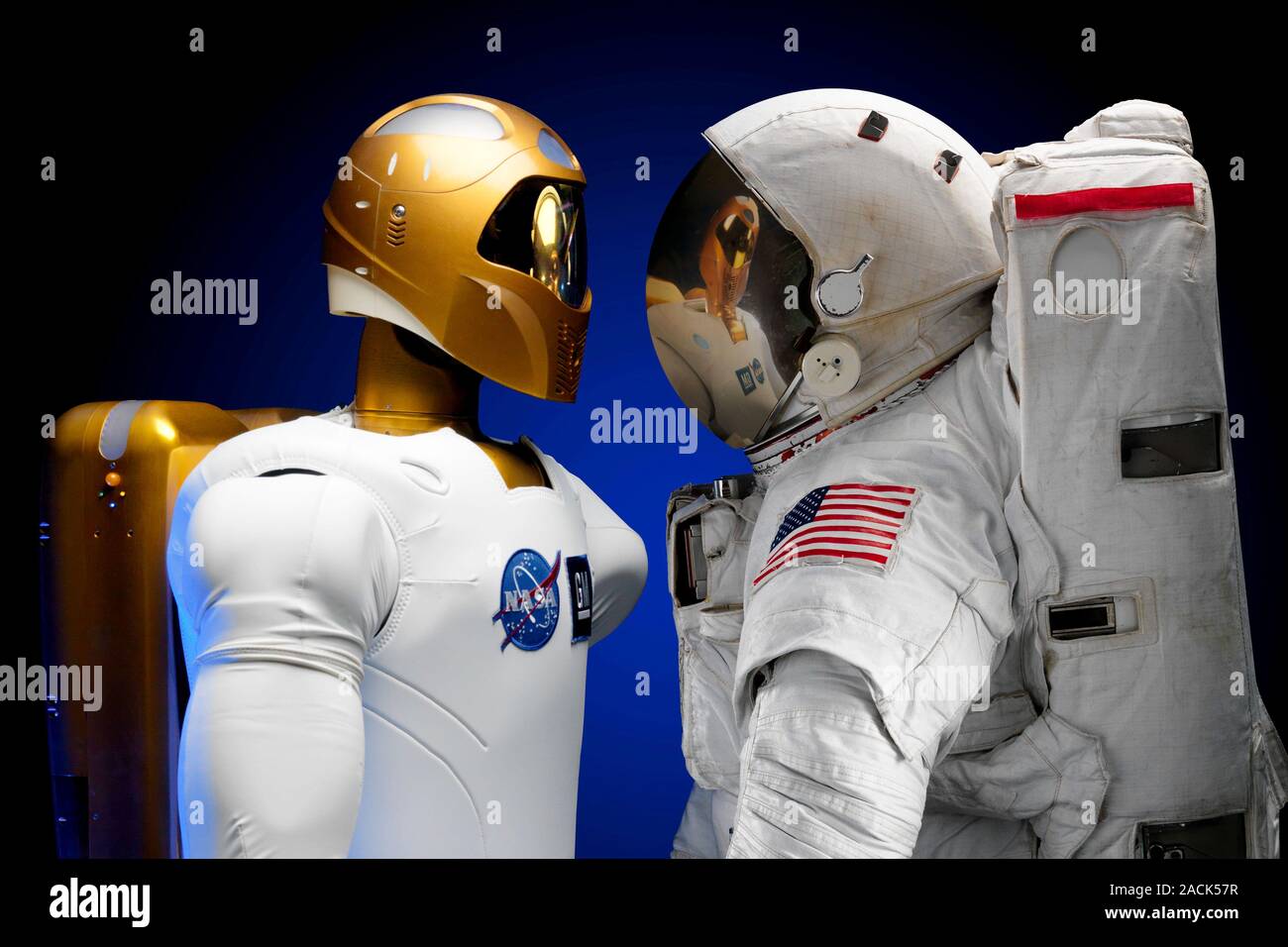 Robonaut 2 and astronaut. Robonaut 2 is a humanoid robot that is being ...