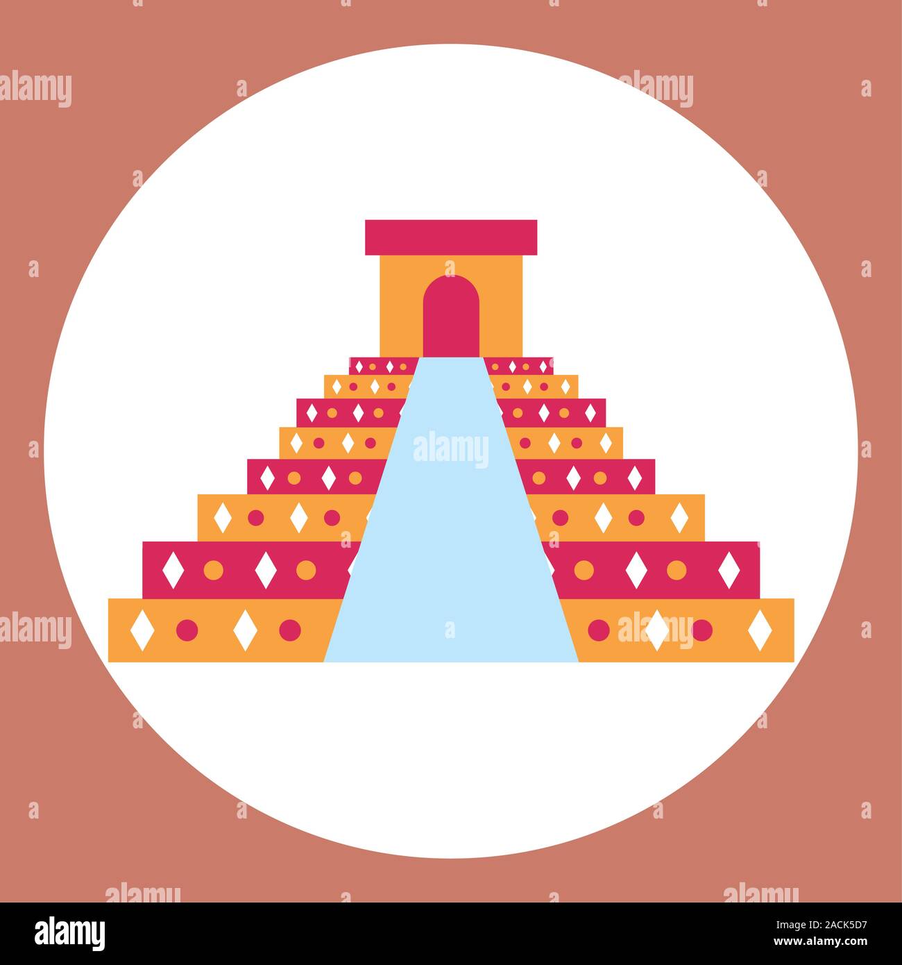 mexican mayan pyramid culture icon Stock Vector Image & Art - Alamy