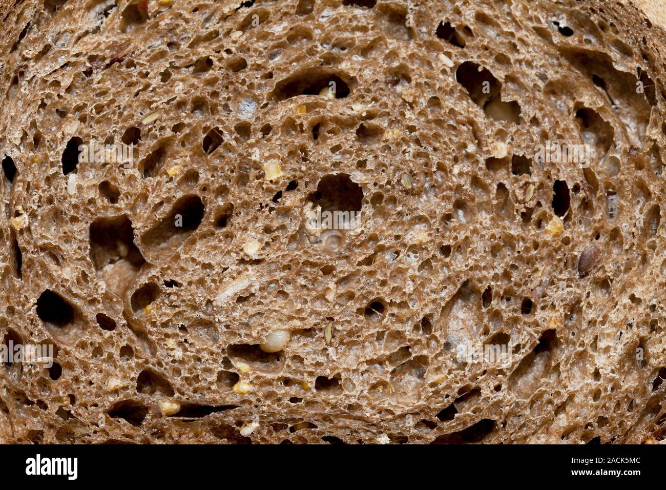 Surface of bread showing its spongy structure Stock Photo - Alamy