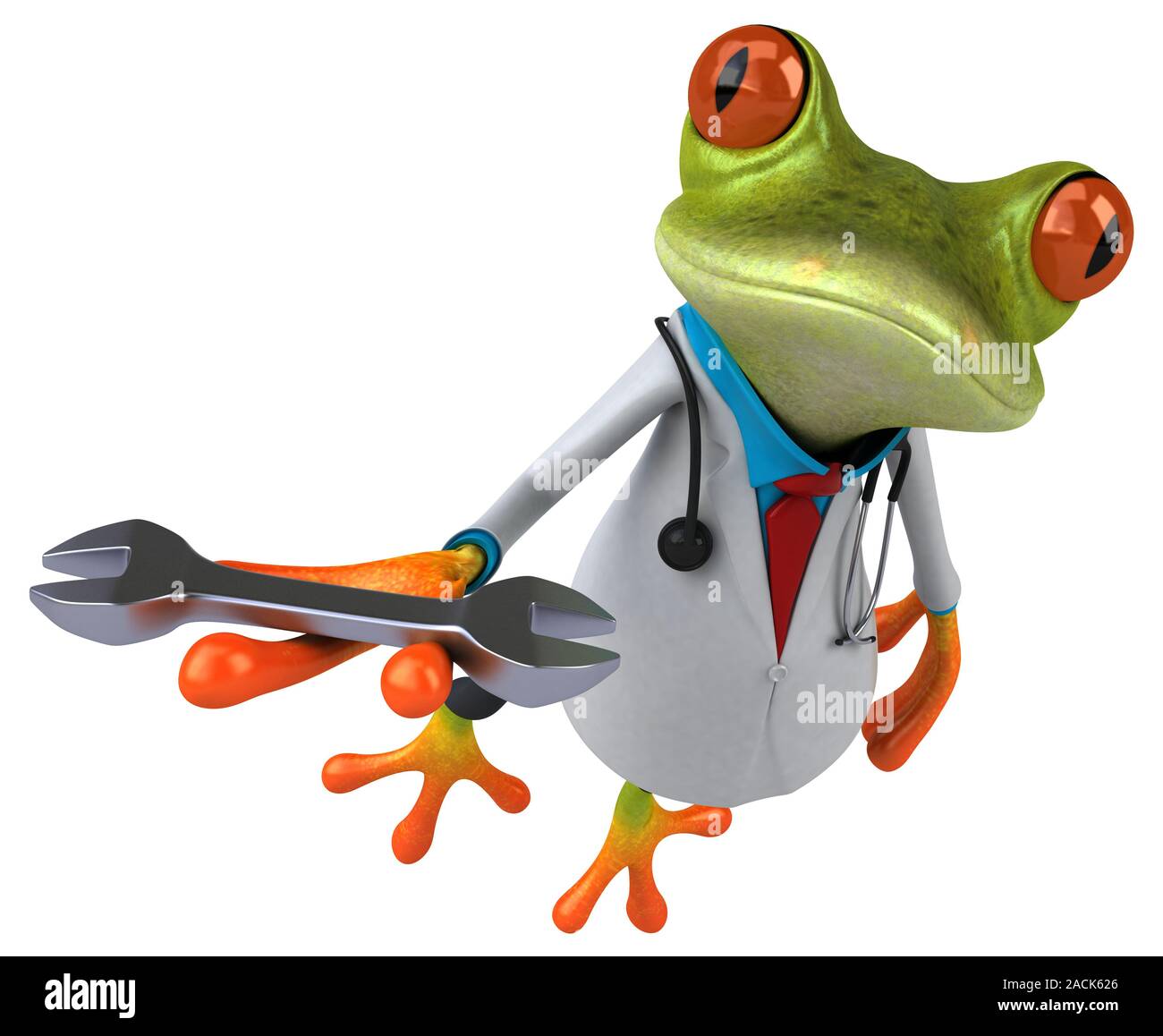 Frog doctor - 3D Illustration Stock Photo - Alamy