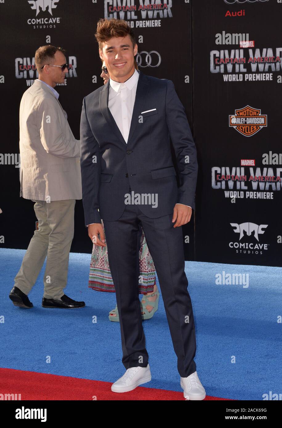 LOS ANGELES, CA. April 12, 2016: Actor Jorge Blanco at the world ...