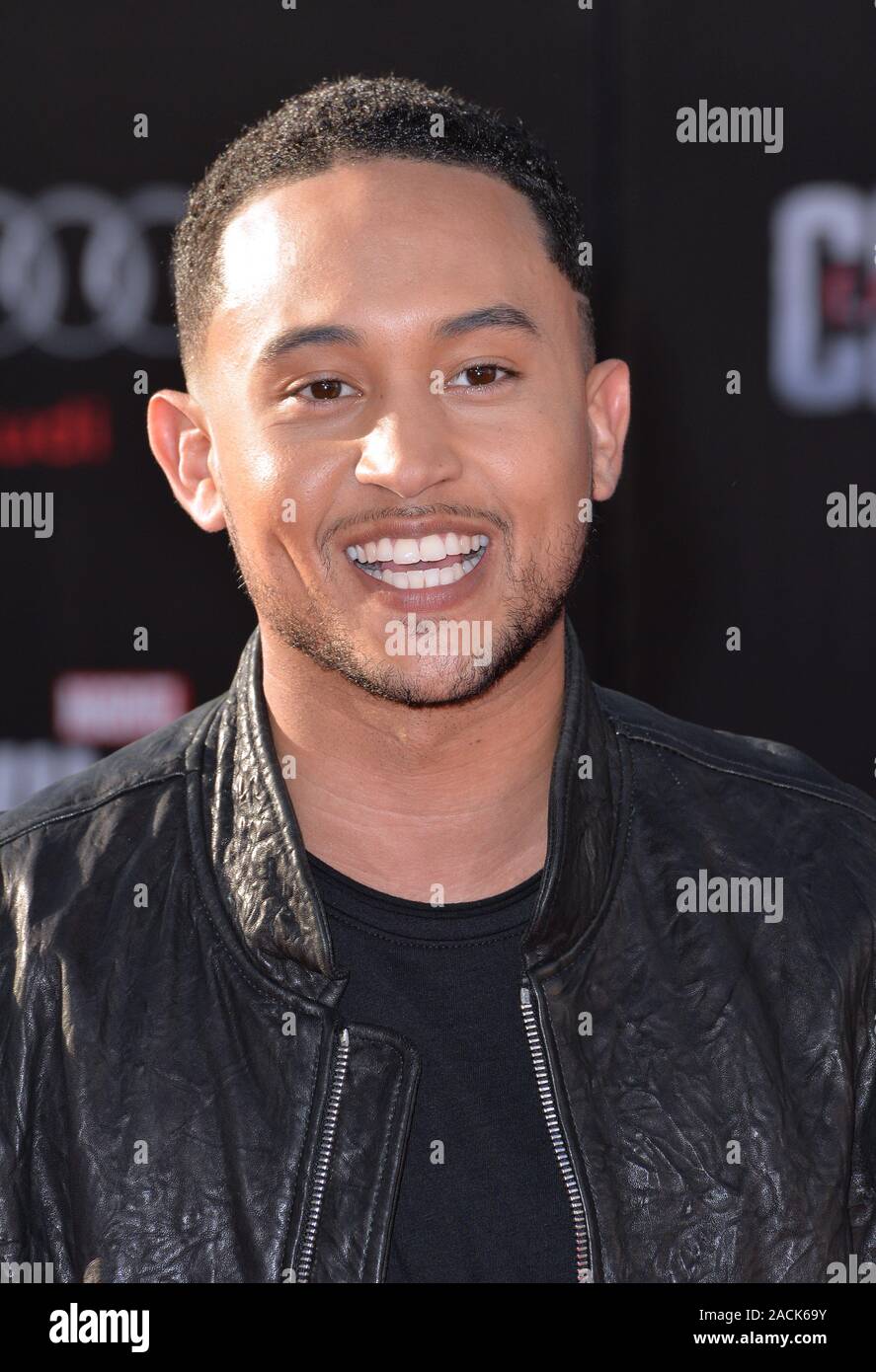 LOS ANGELES, CA. April 12, 2016: Actor Tahj Mowry at the world premiere ...