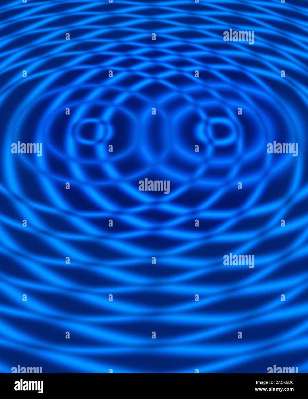 Wave interference patterns, artwork Stock Photo - Alamy
