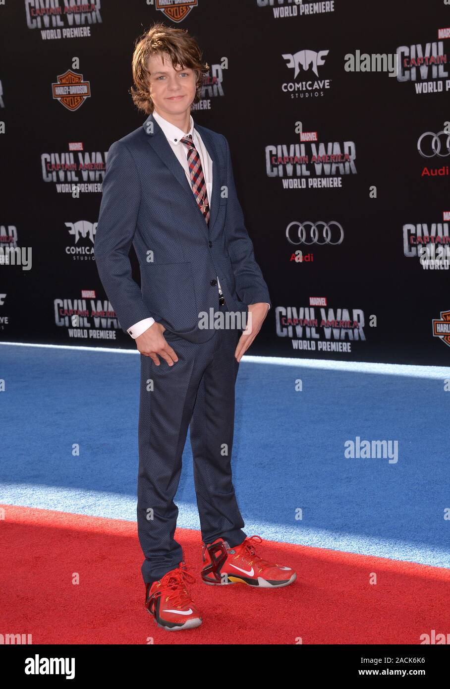 Ty simpkins at the captain america hi-res stock photography and images ...