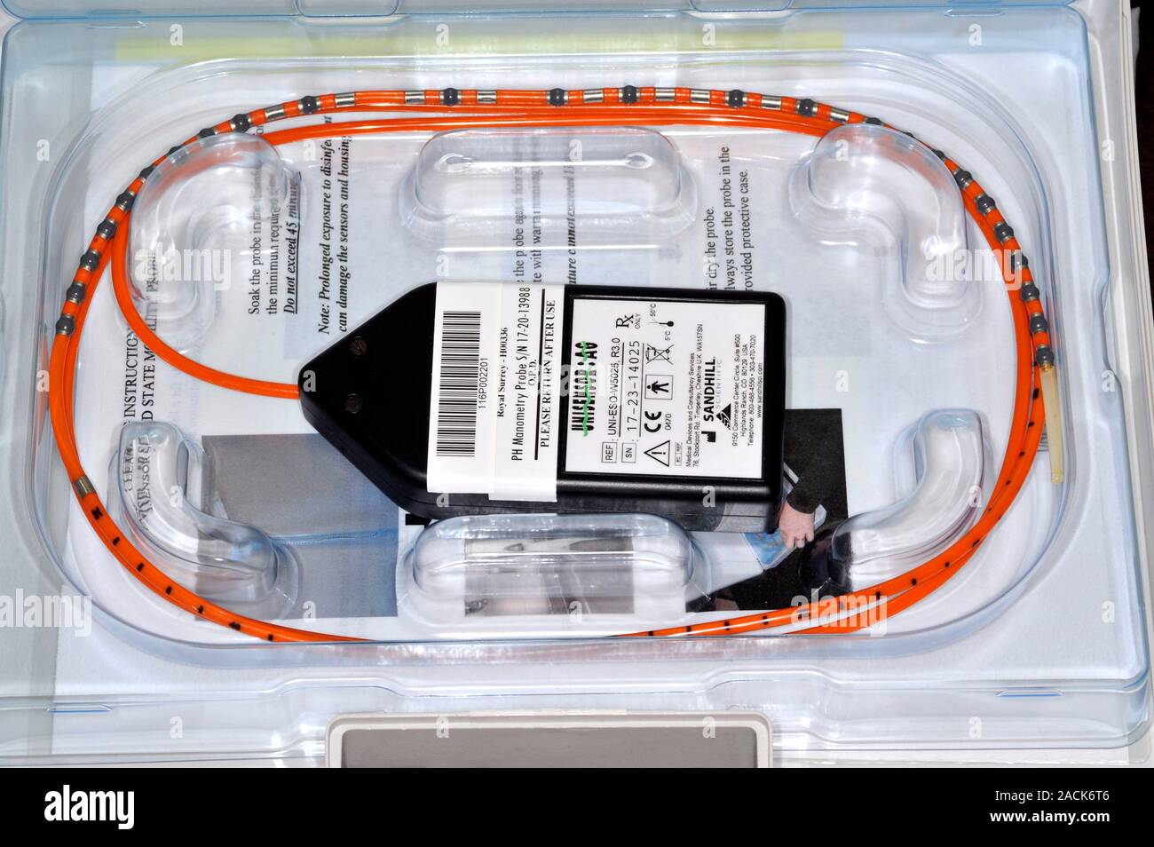 Oesophageal manometry and pH testing equipment. The former allows the ...