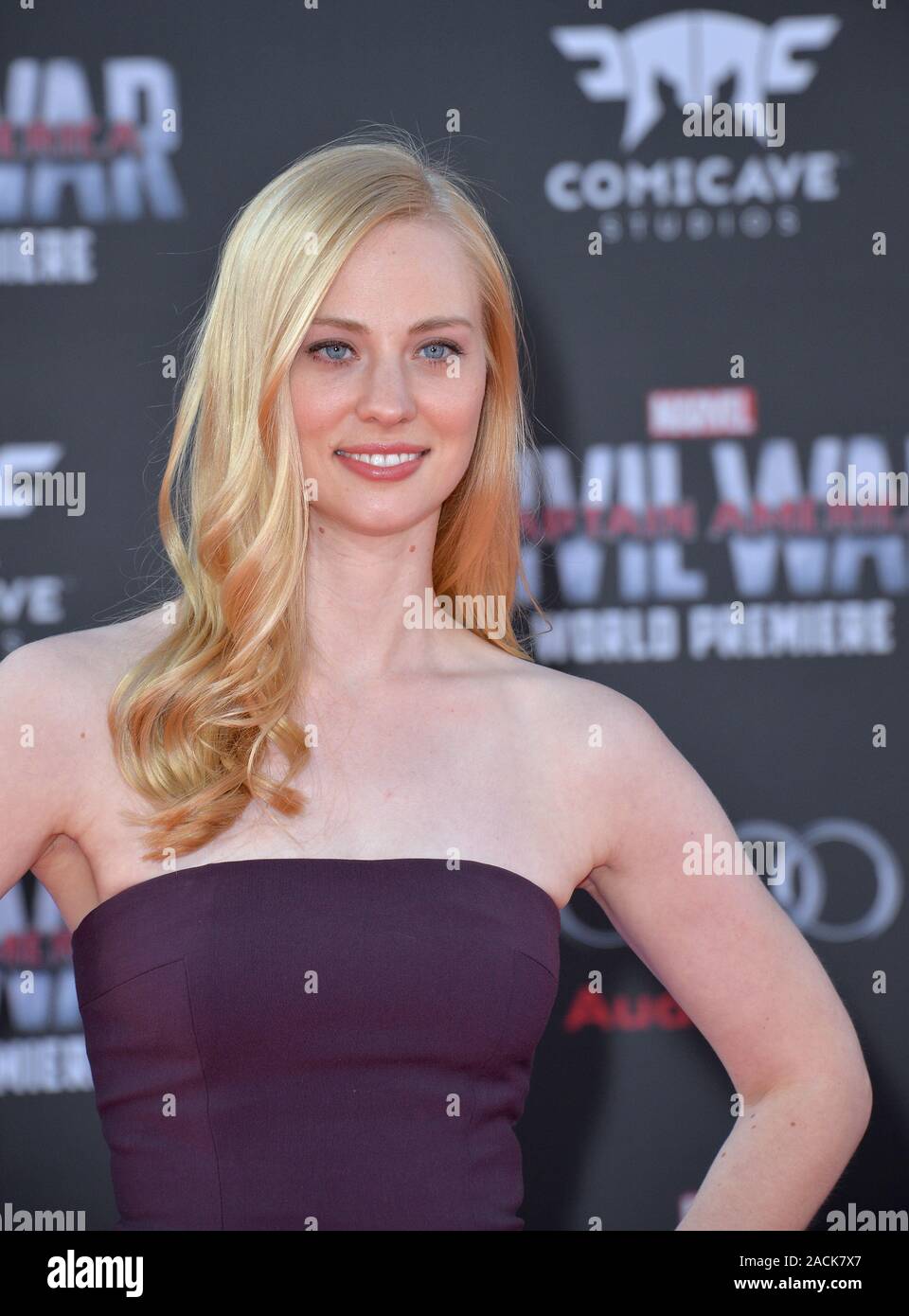LOS ANGELES, CA. April 12, 2016: Actress Deborah Ann Woll at the world ...
