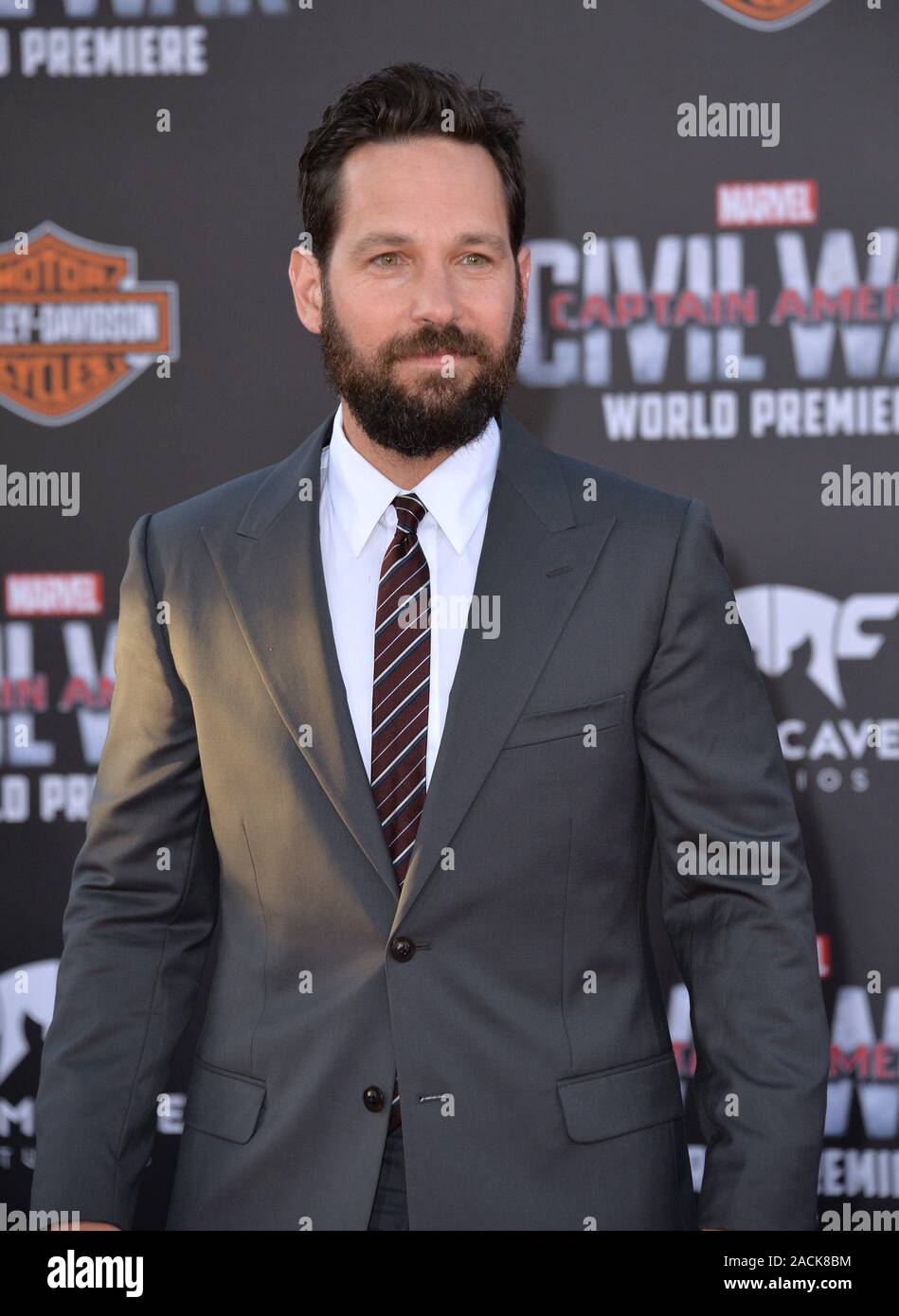 LOS ANGELES, CA. April 12, 2016: Actor Paul Rudd at the world premiere ...