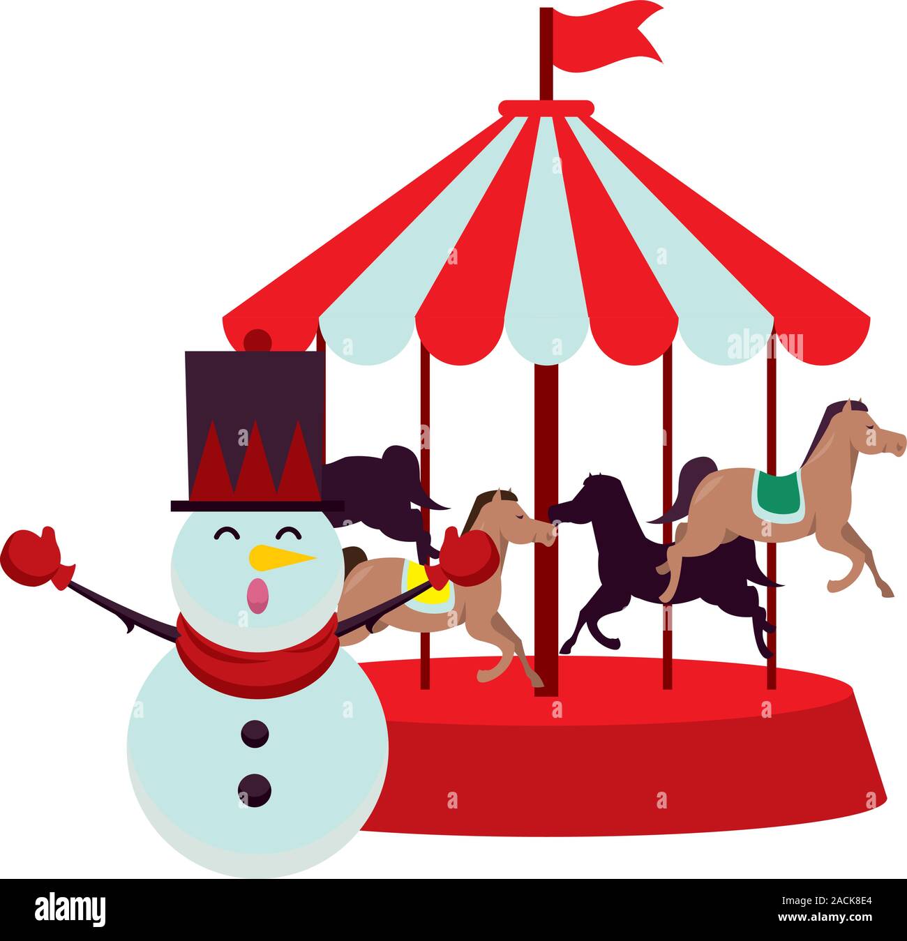 New year carousel christmas Cut Out Stock Images & Pictures - Alamy