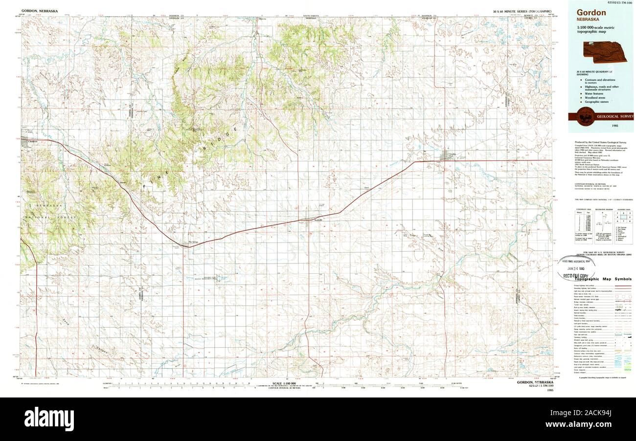 Gordon map Cut Out Stock Images & Pictures - Alamy