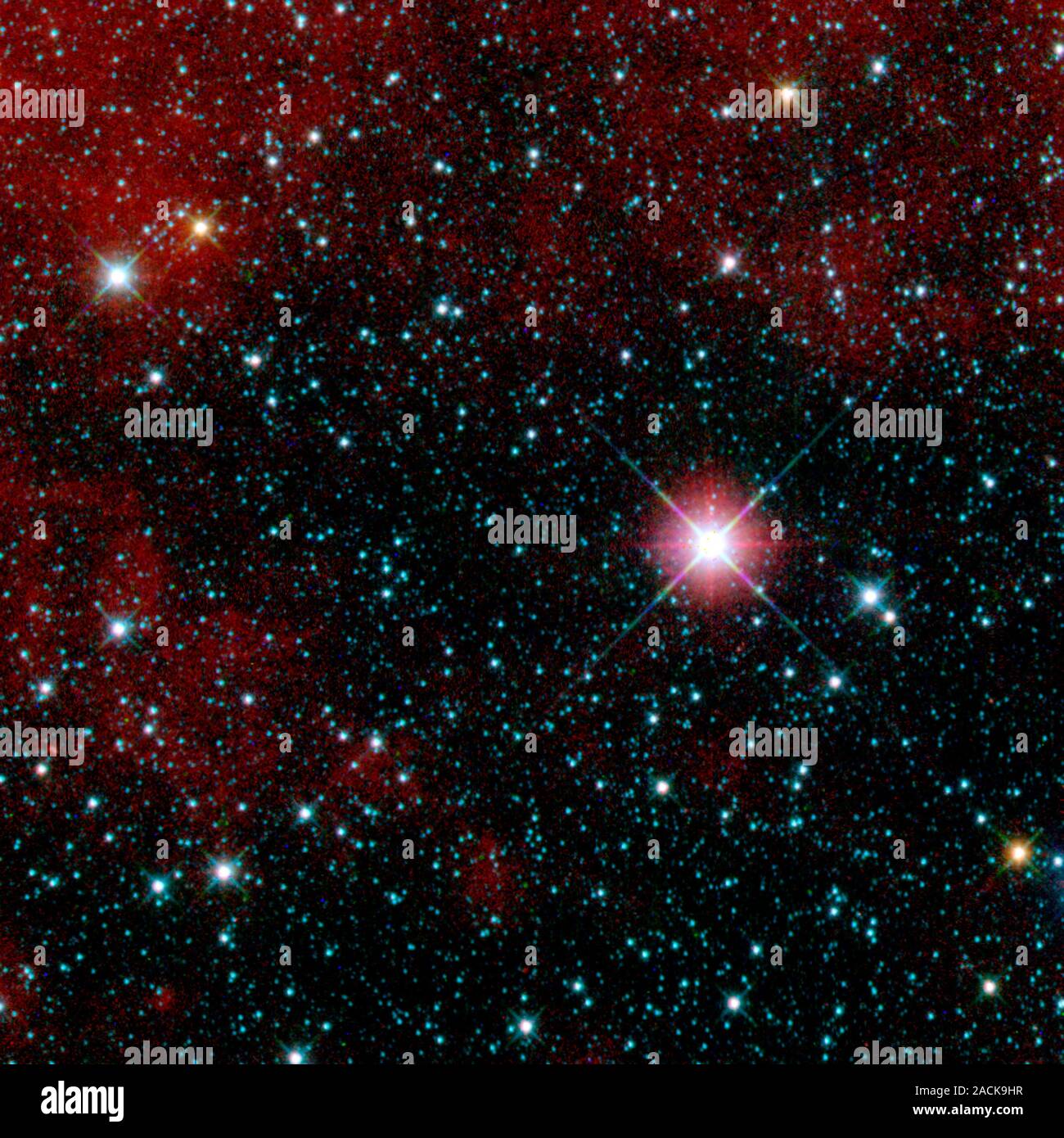First Light'. Infrared image of a region in the constellation Carina ...