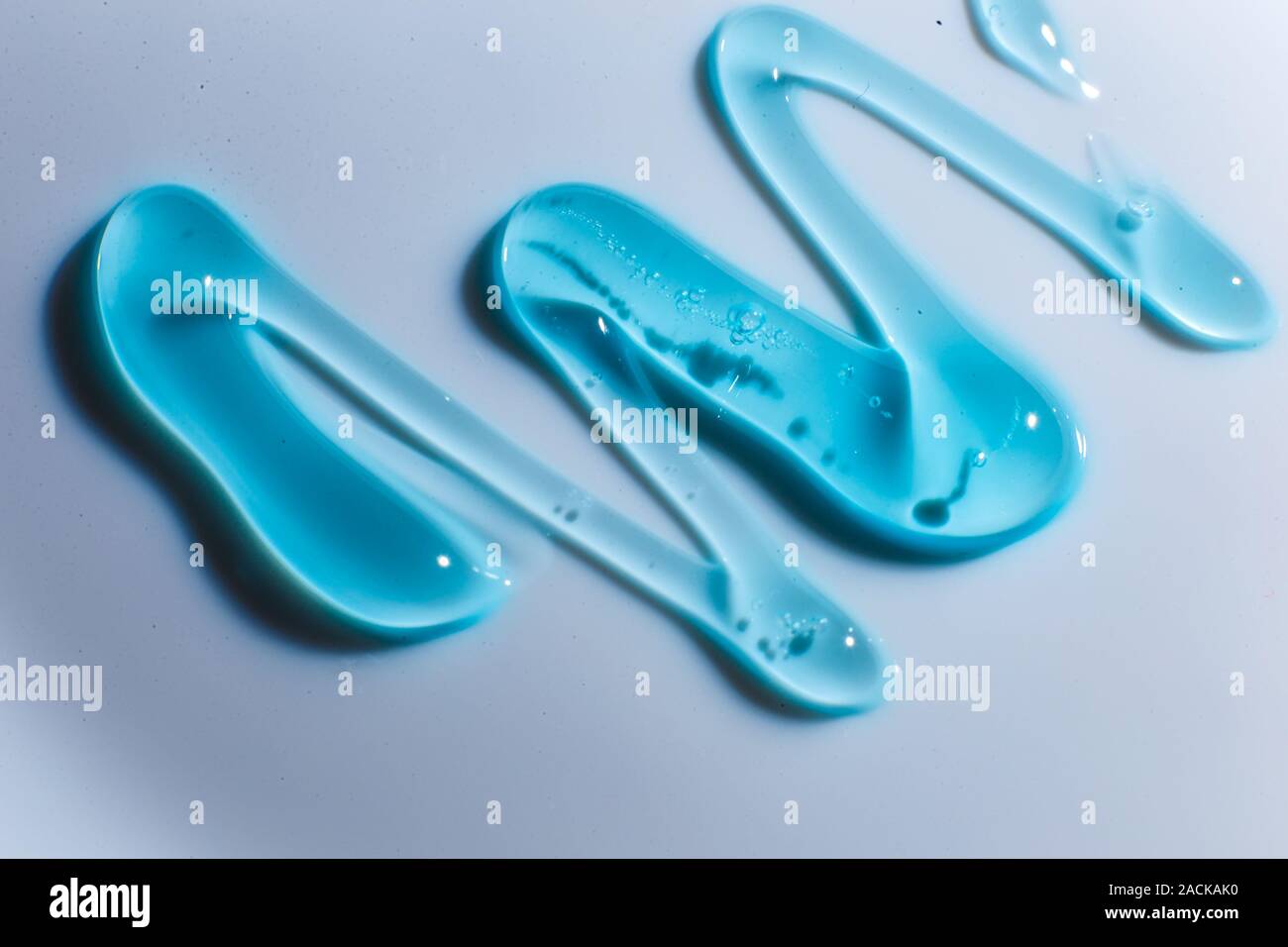 Water blue gel balls. Polymer gel. Silica gel. Balls of blue hydrogel ...