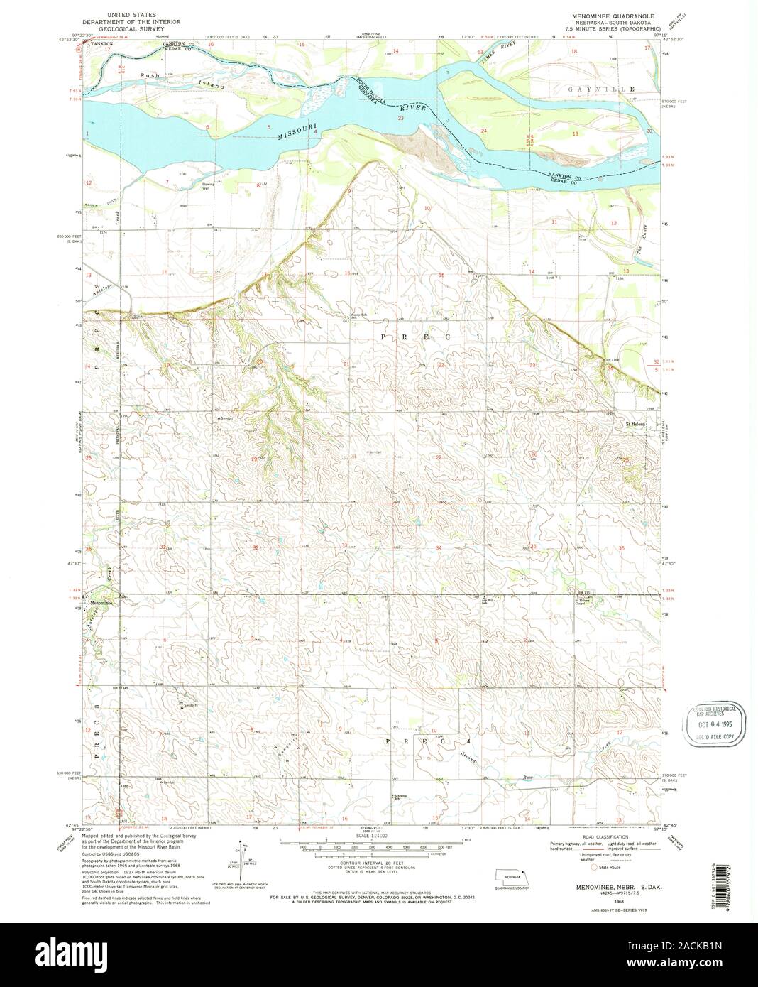 Menominee map hi-res stock photography and images - Alamy