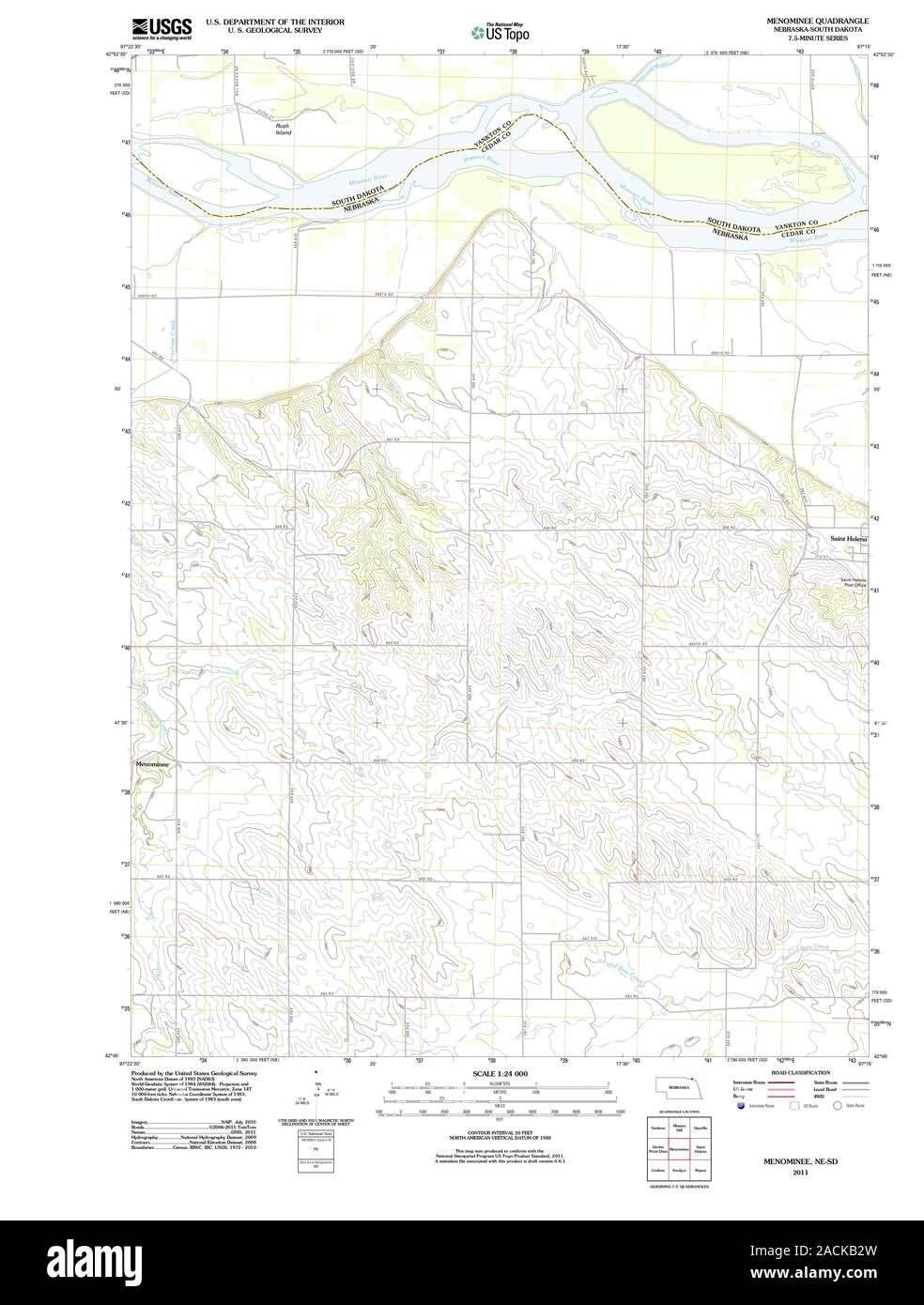 Menominee map hi-res stock photography and images - Alamy