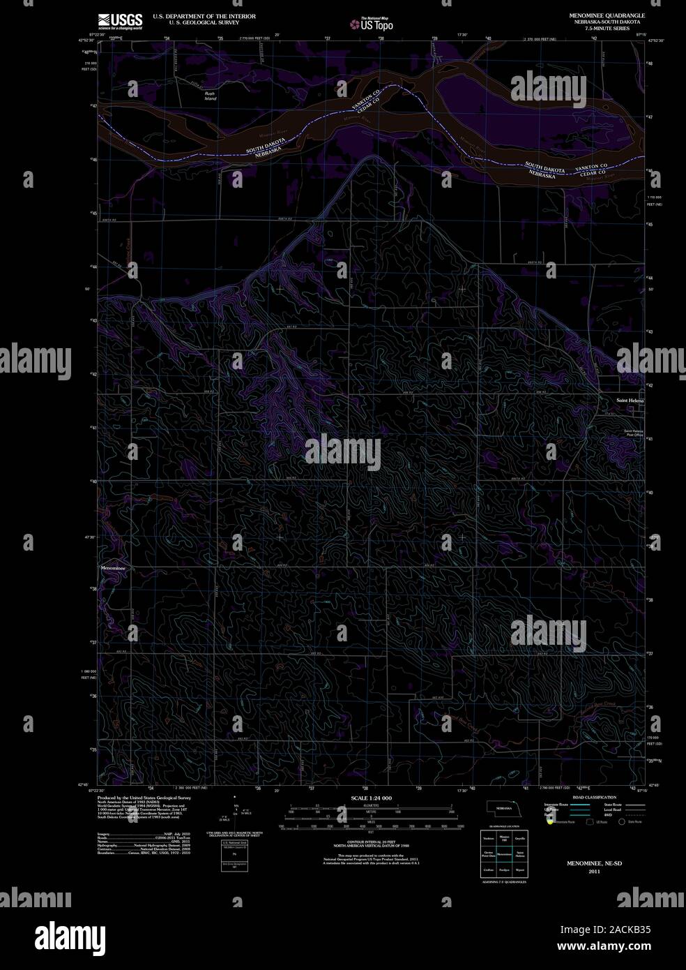 Map of menominee hi-res stock photography and images - Alamy