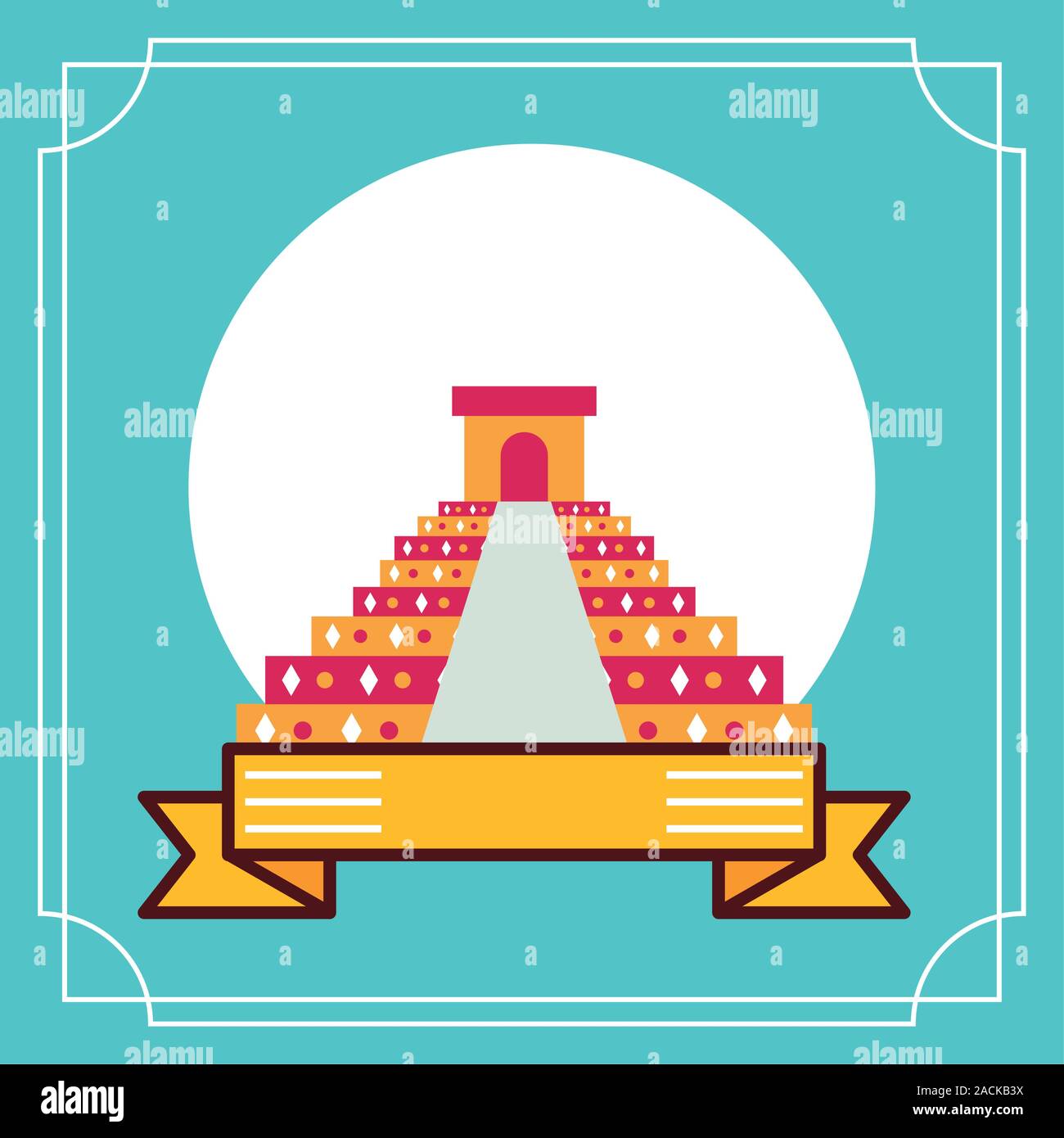 mexican mayan pyramid culture icon Stock Vector Image & Art - Alamy