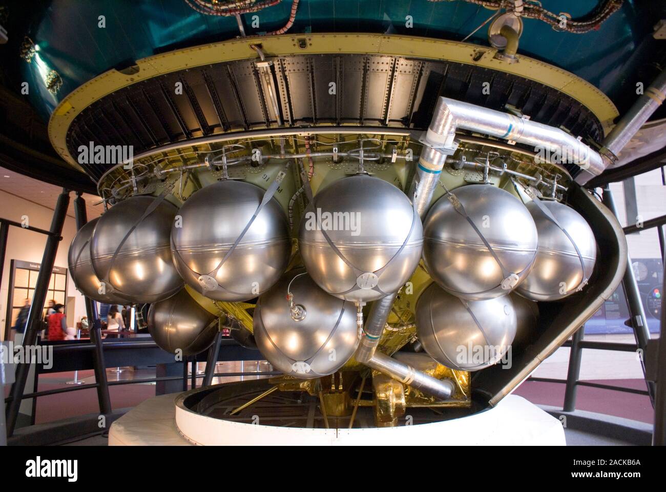 Propellant tanks on Skylab Orbital Workshop flight model space station ...