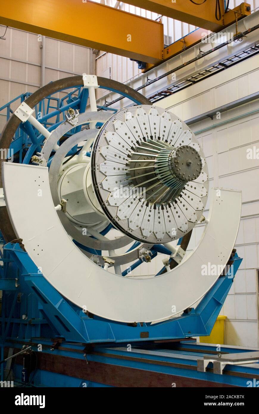 Plasma welding jig at Thales Alenia Space plant in Turin, Italy. The ...