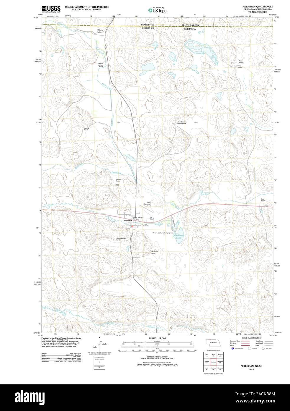 Map of merriman hi-res stock photography and images - Alamy