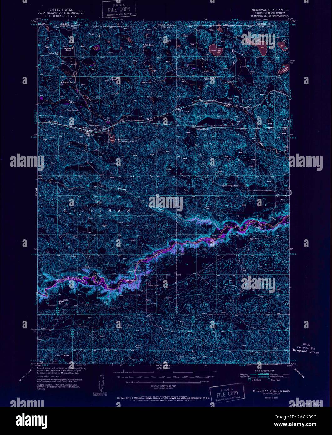 Map of merriman hi-res stock photography and images - Alamy