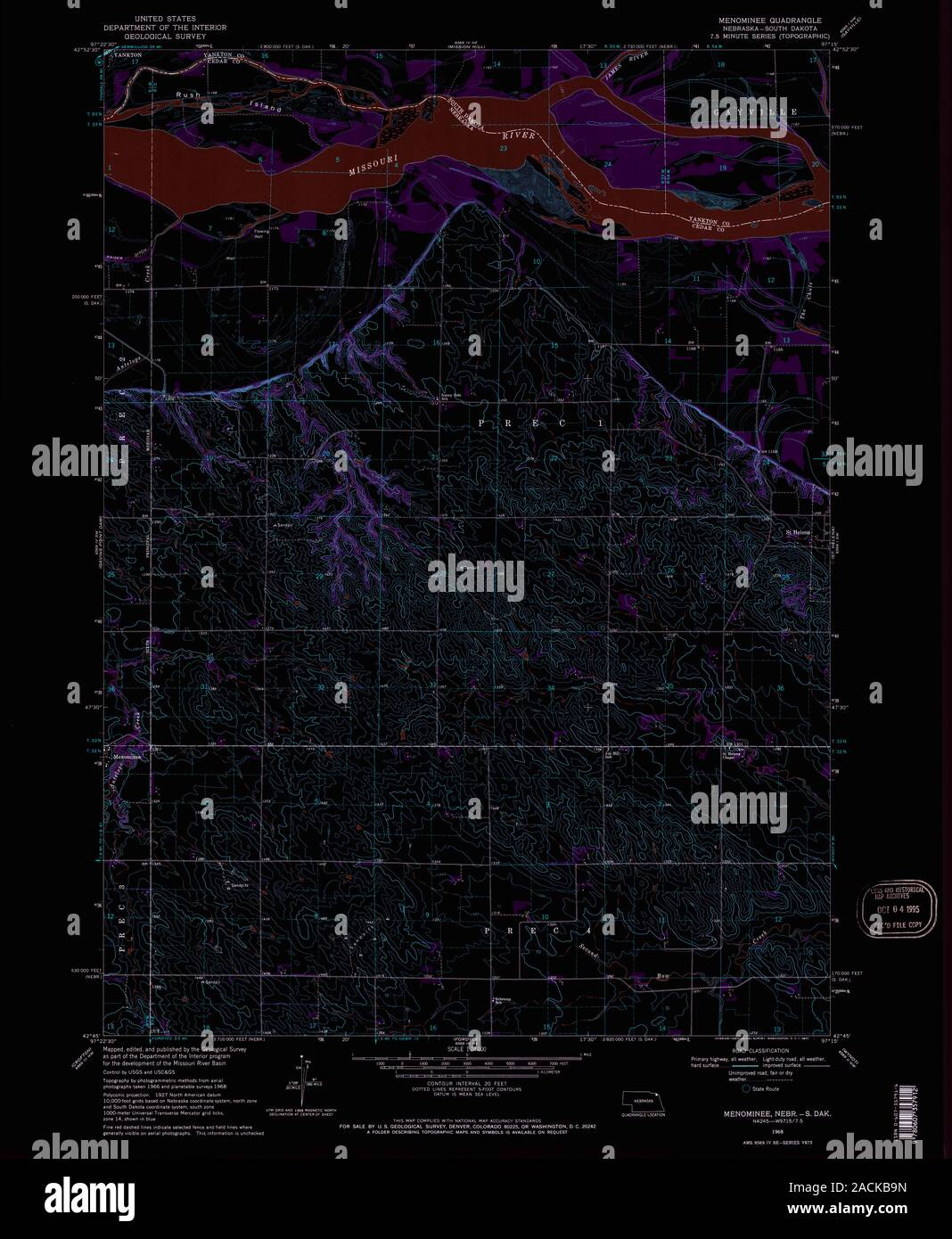 Menominee map hi-res stock photography and images - Alamy