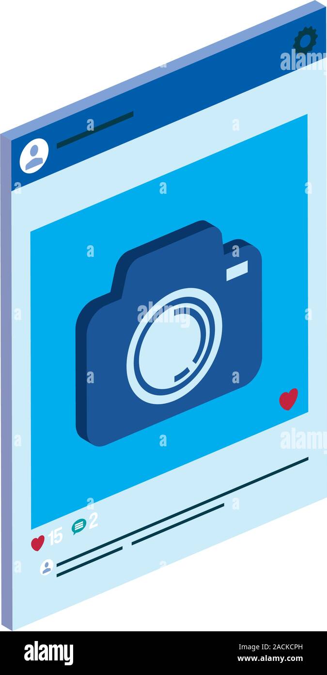 Isolated isometric camera vector design Stock Vector Image & Art - Alamy
