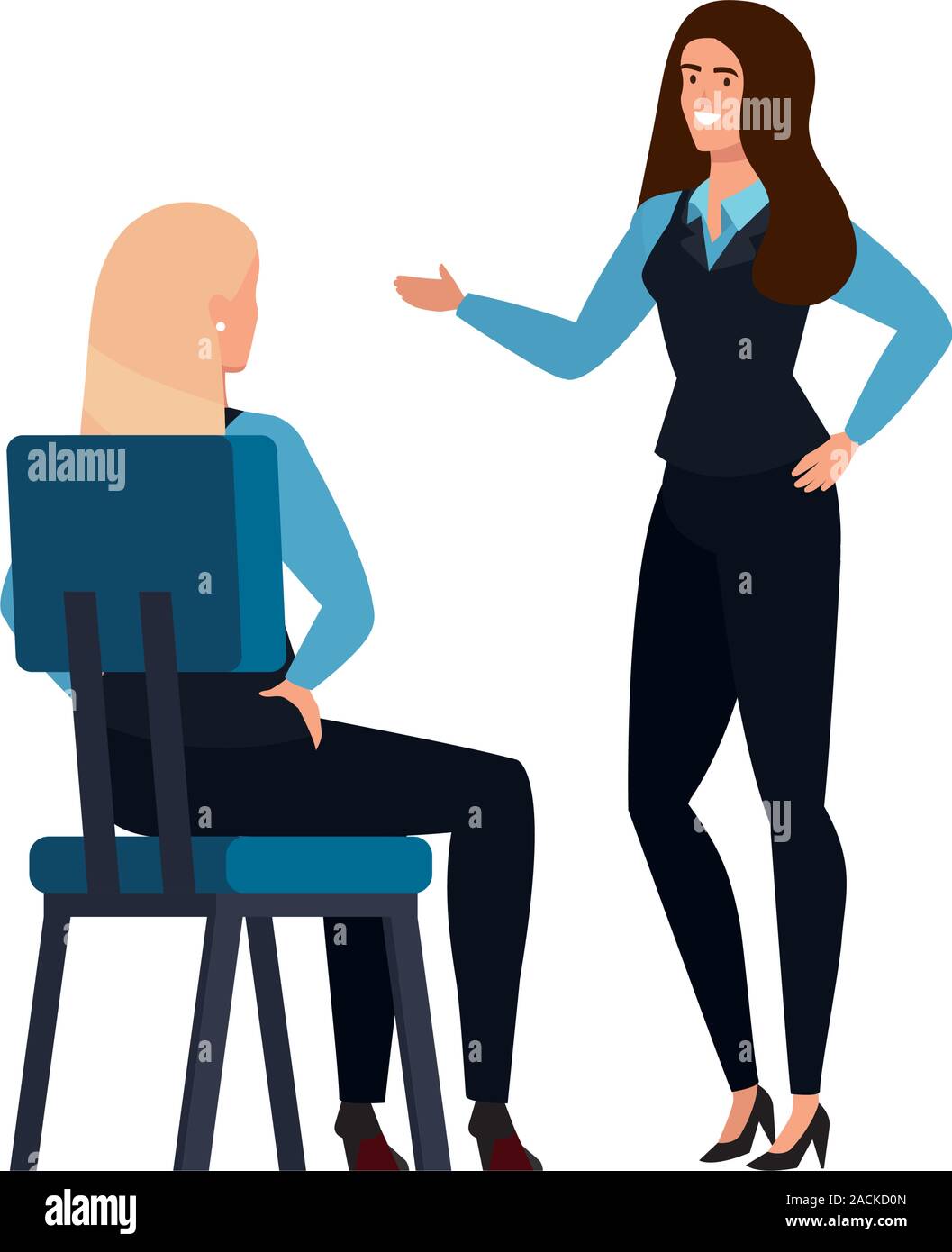 business women talking isolated icon Stock Vector Image & Art - Alamy