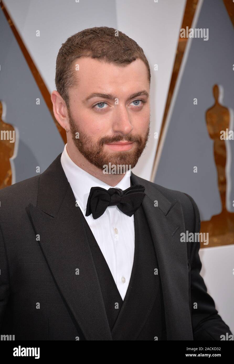 LOS ANGELES, CA - FEBRUARY 28, 2016: Sam Smith at the 88th Academy ...