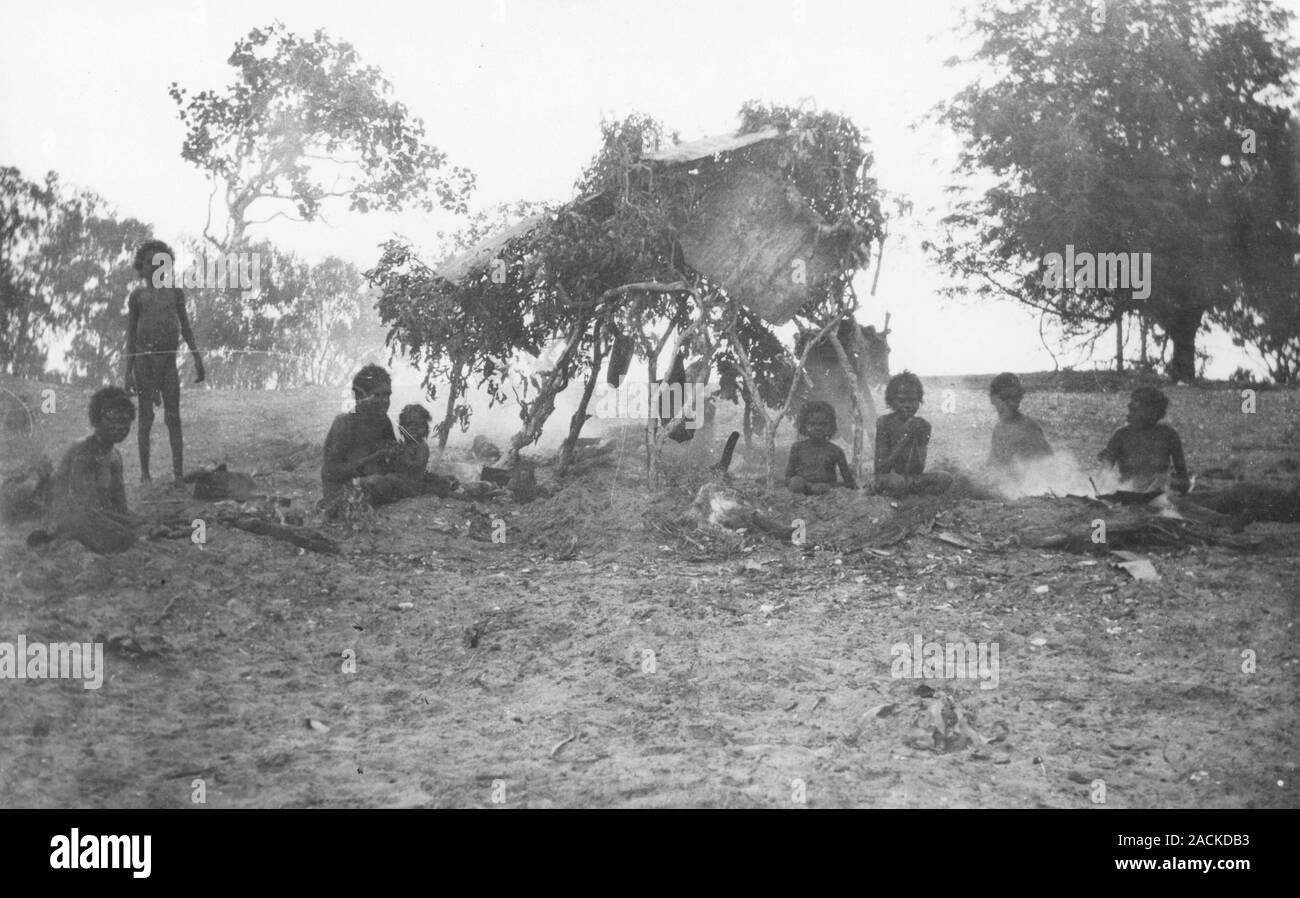 Australian aborigines. Photographed by the Australian polar explorer ...