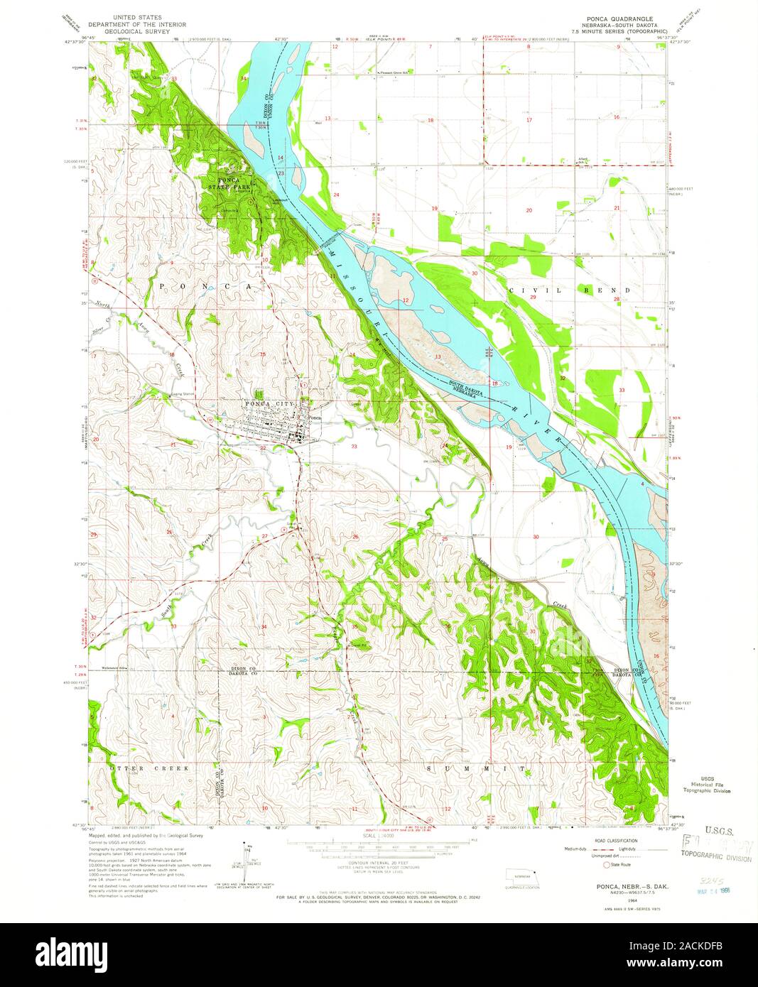 Ponca map Cut Out Stock Images & Pictures - Alamy
