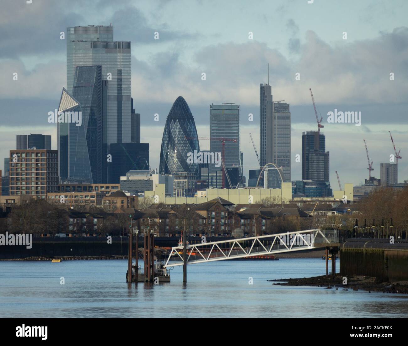 River view of City of London Stock Photo - Alamy
