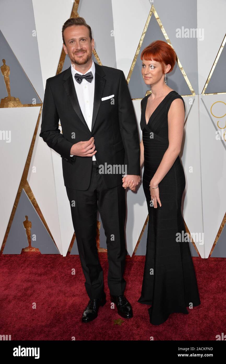 LOS ANGELES, CA - FEBRUARY 28, 2016: Jason Segel & Alexis Minter at the ...