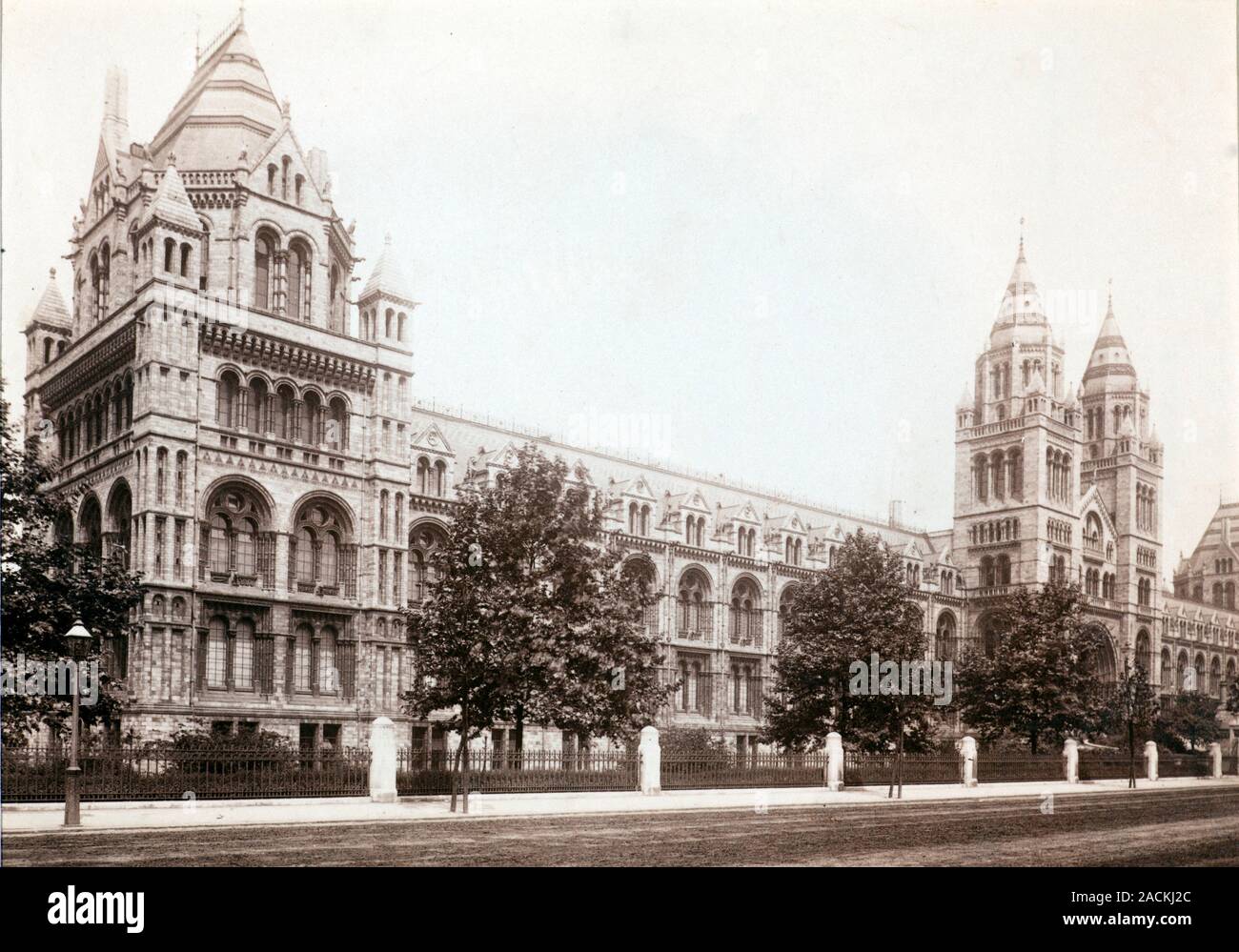 Early photograph of the British Museum of Natural History taken not ...