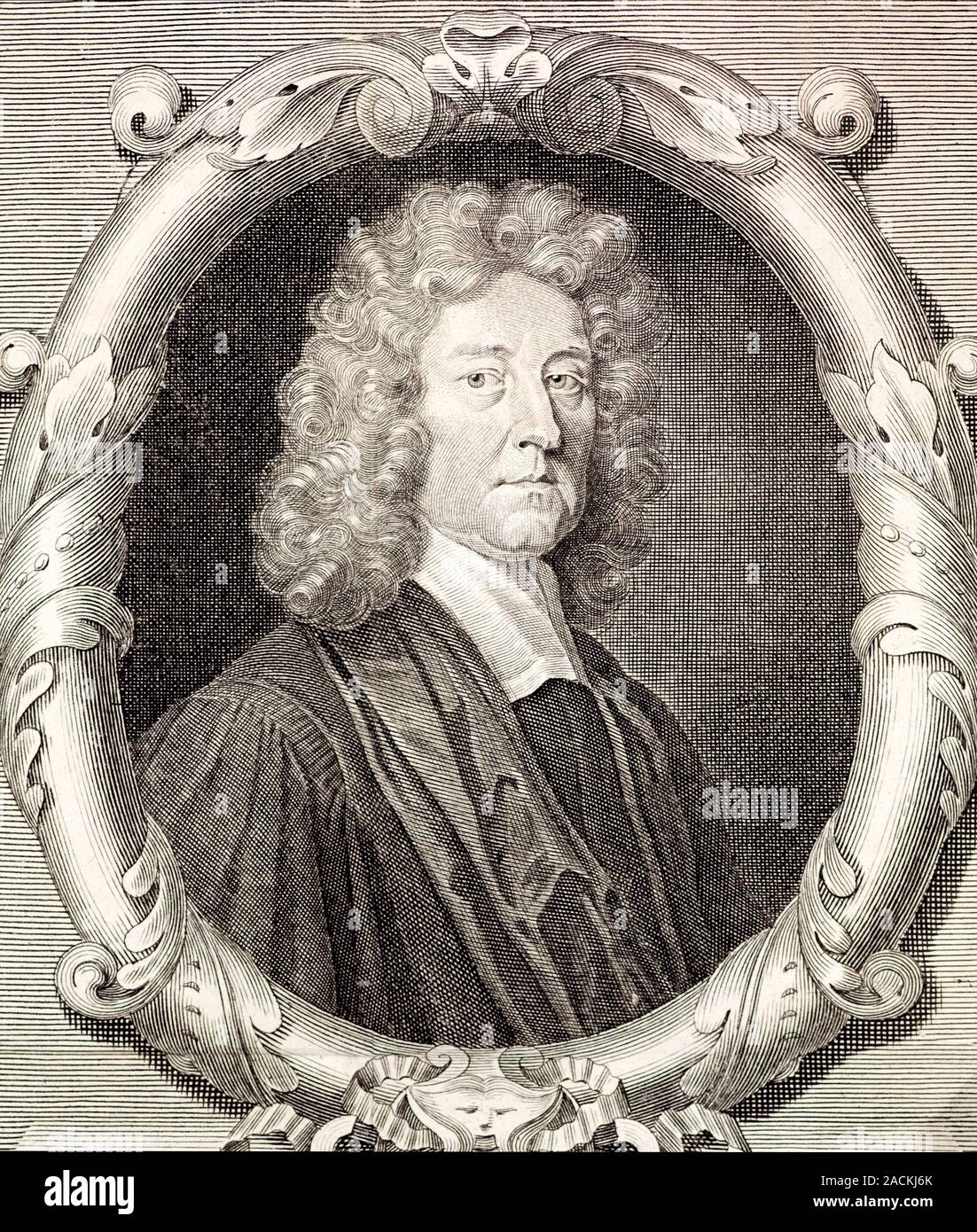 Thomas Burnet (1635-1715) copperplate frontis from his Telluris Theoria ...