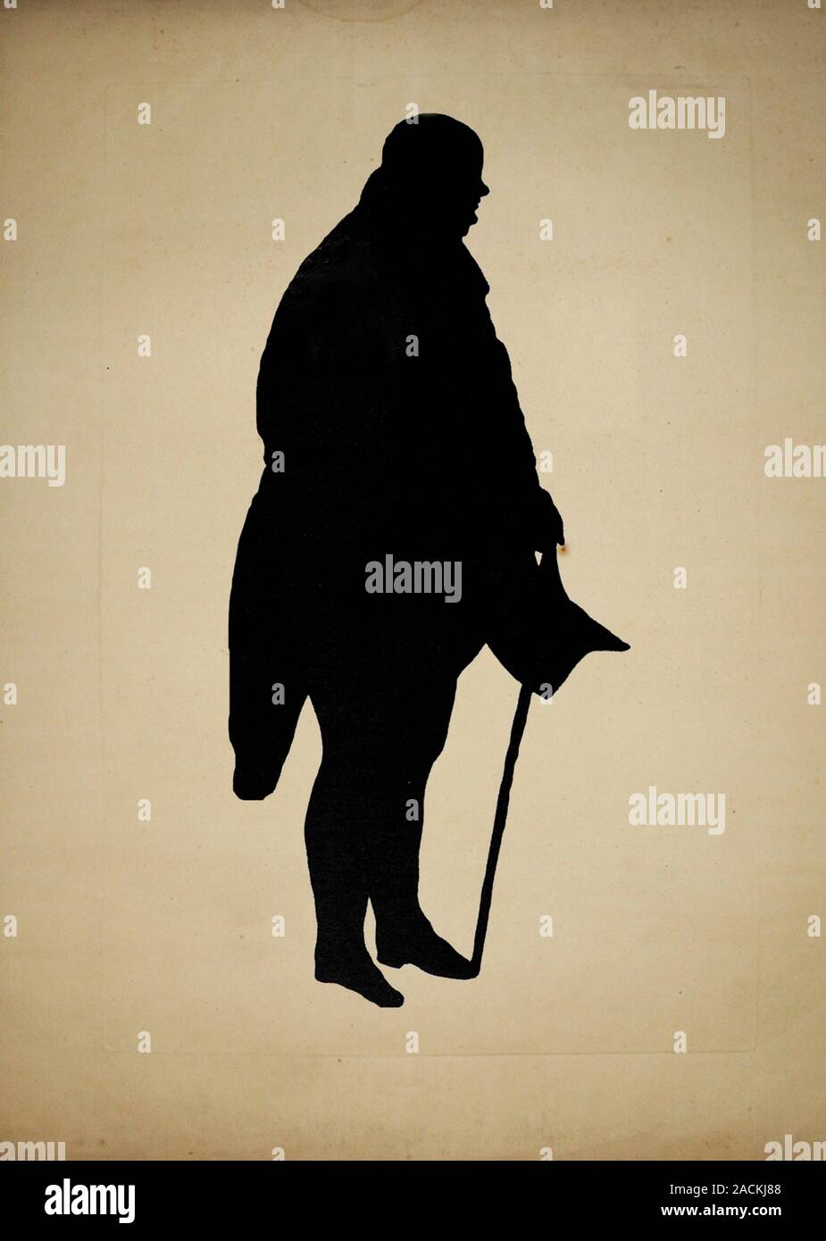 Robert Waring Darwin (30th May 1766 - 13th November 1848) silhouette ...