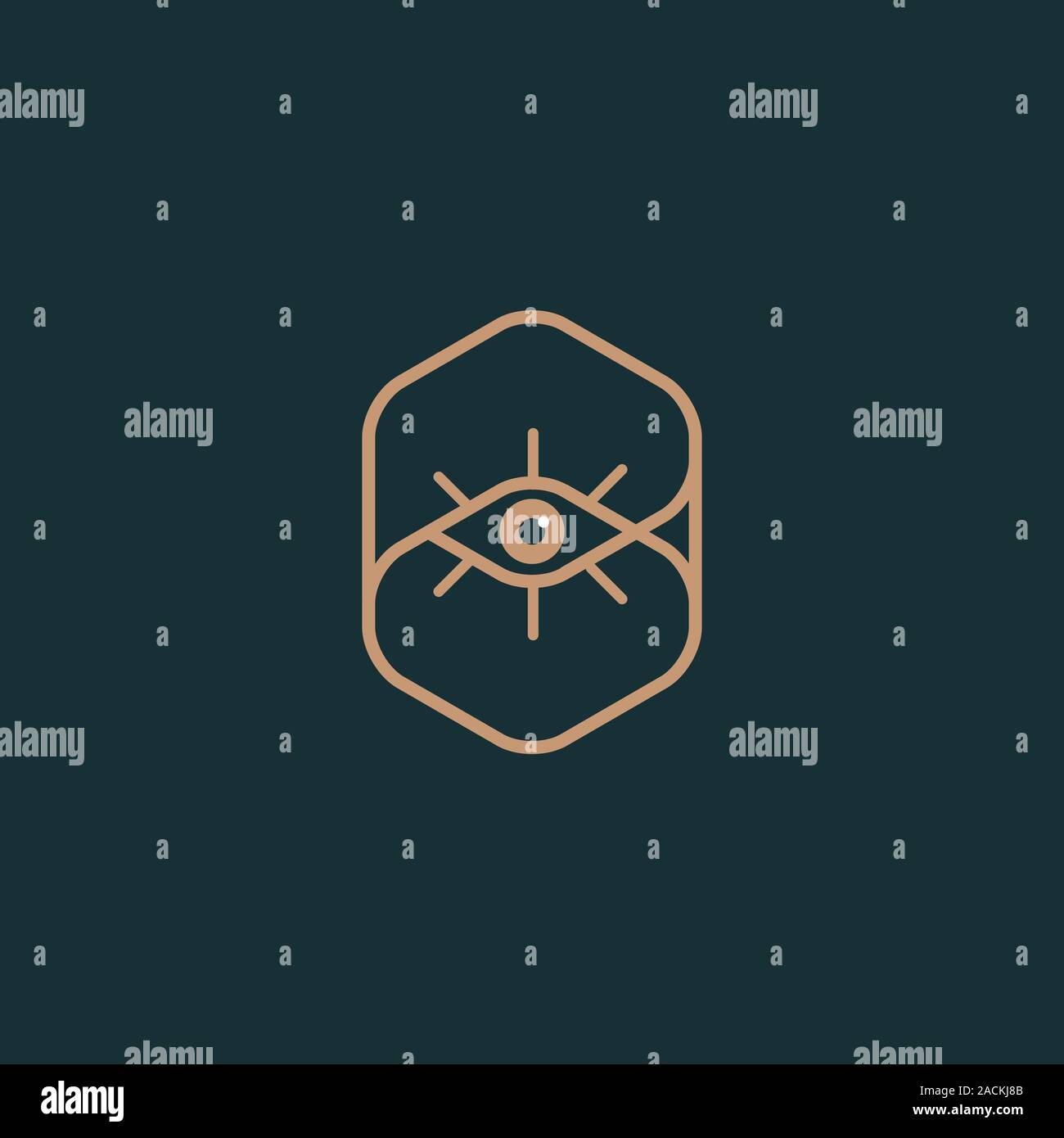 Eye vector logo. Eye icon. Eye geometric emblem Stock Vector Image ...