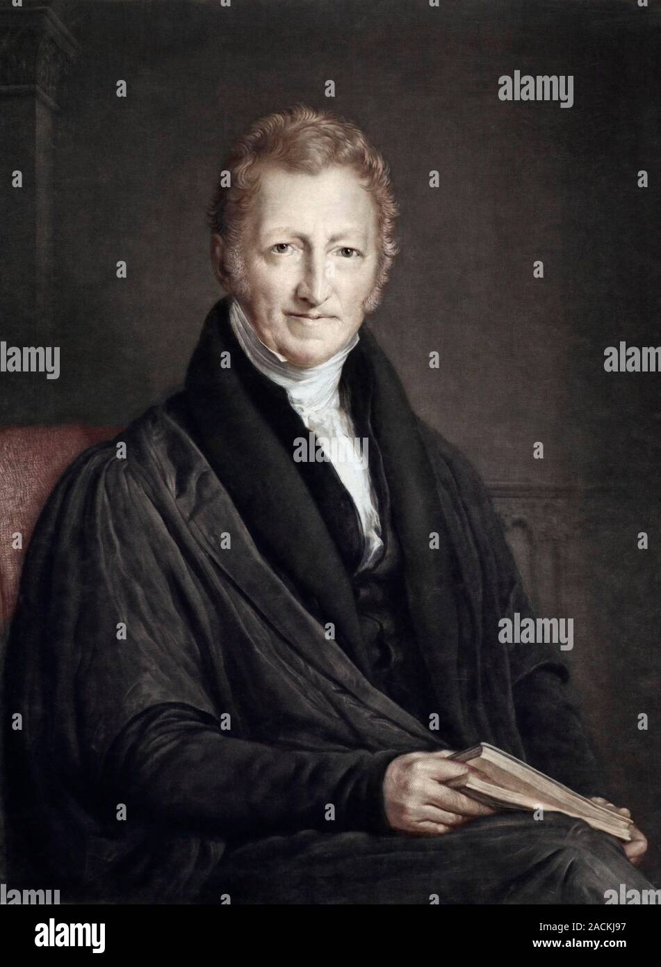 Reverend Thomas Malthus, author of An Essay on the Principle of ...
