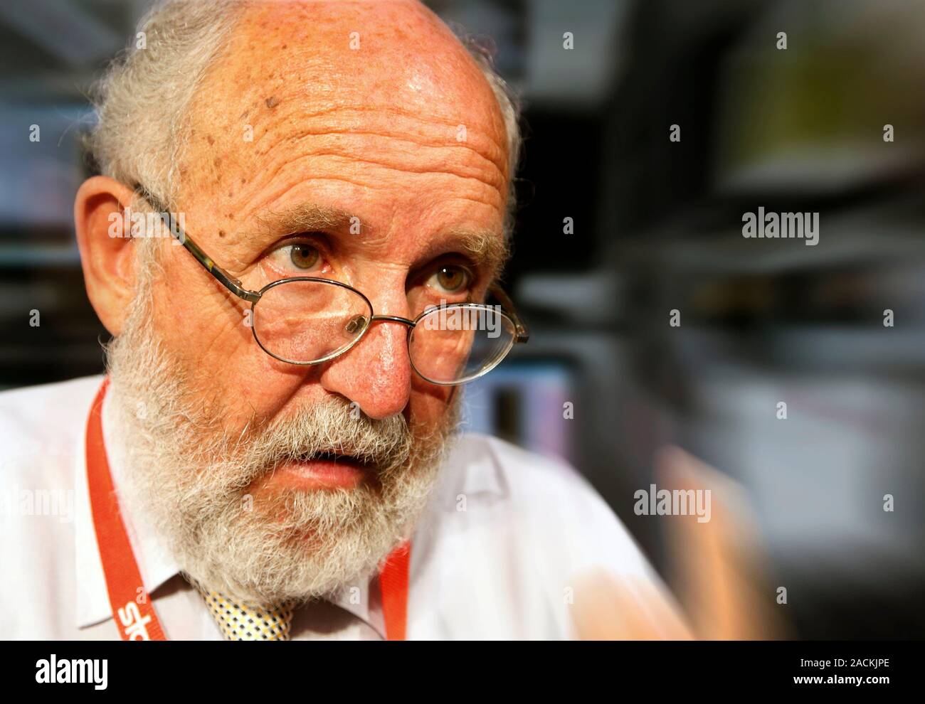 Michel Mayor (born 1942). Portrait of the Swiss astrophysicist and ...