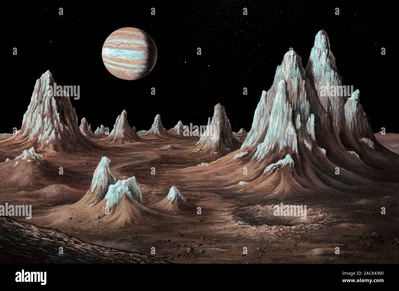 Callisto Surface Vertical Shot Callisto Jupiter Galilean Moon