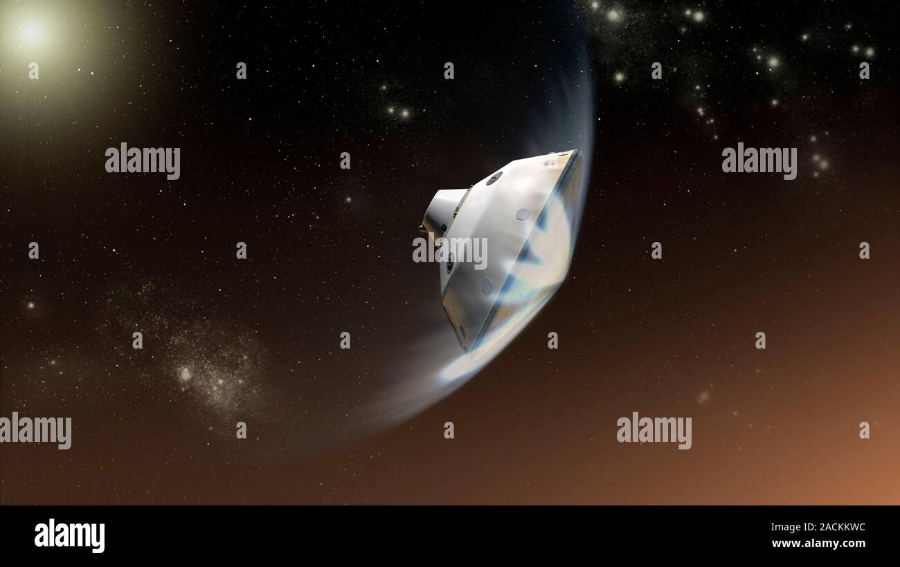 Mars Science Laboratory. Computer artwork of NASA's Mars Science ...