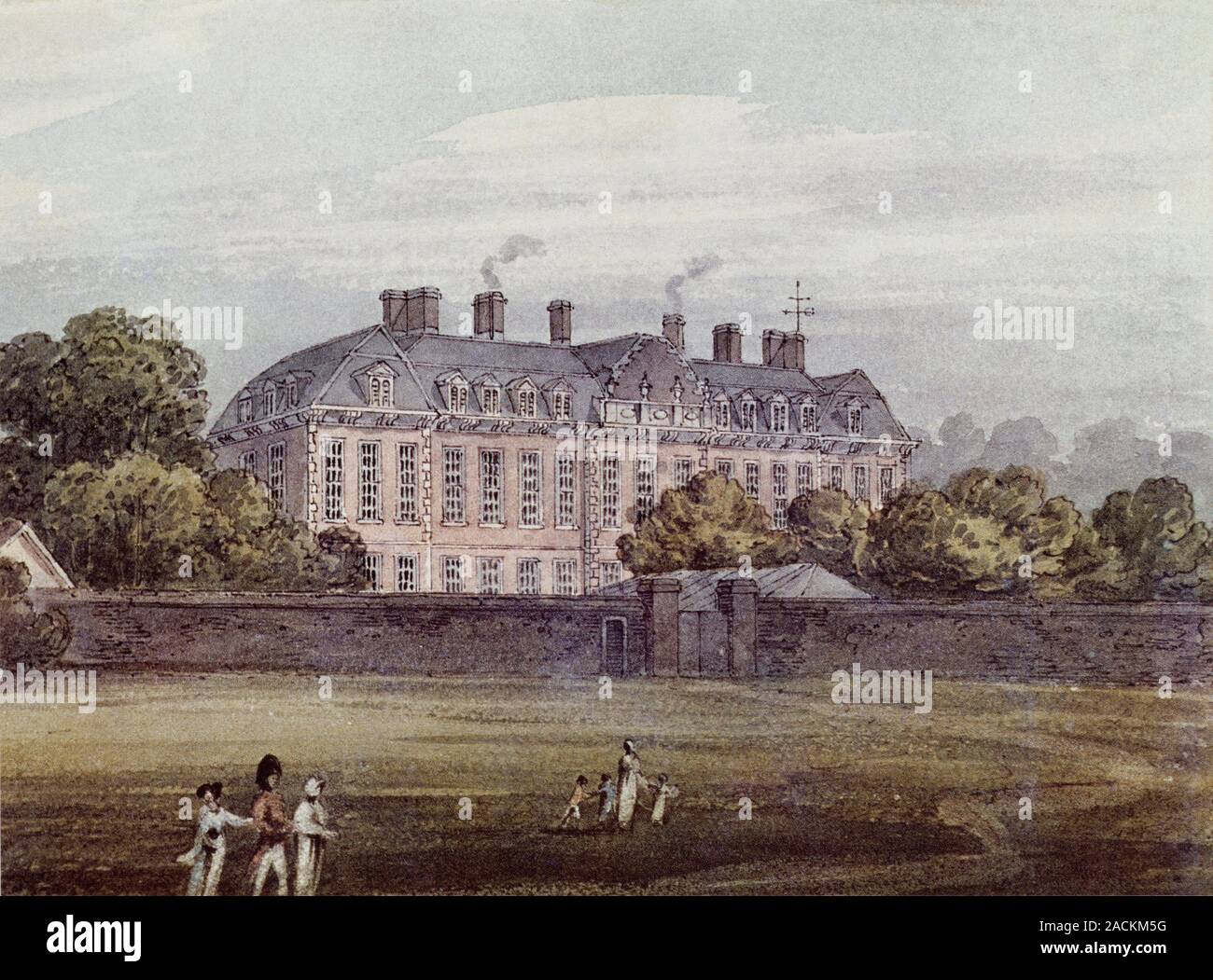 Montagu House in Bloomsbury, London, UK, was a 17th century mansion ...