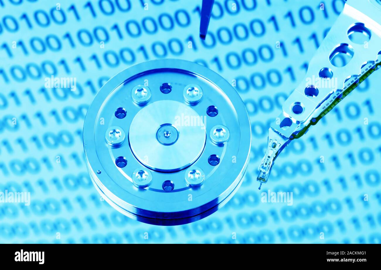 Hard disk of a computer Stock Photo - Alamy